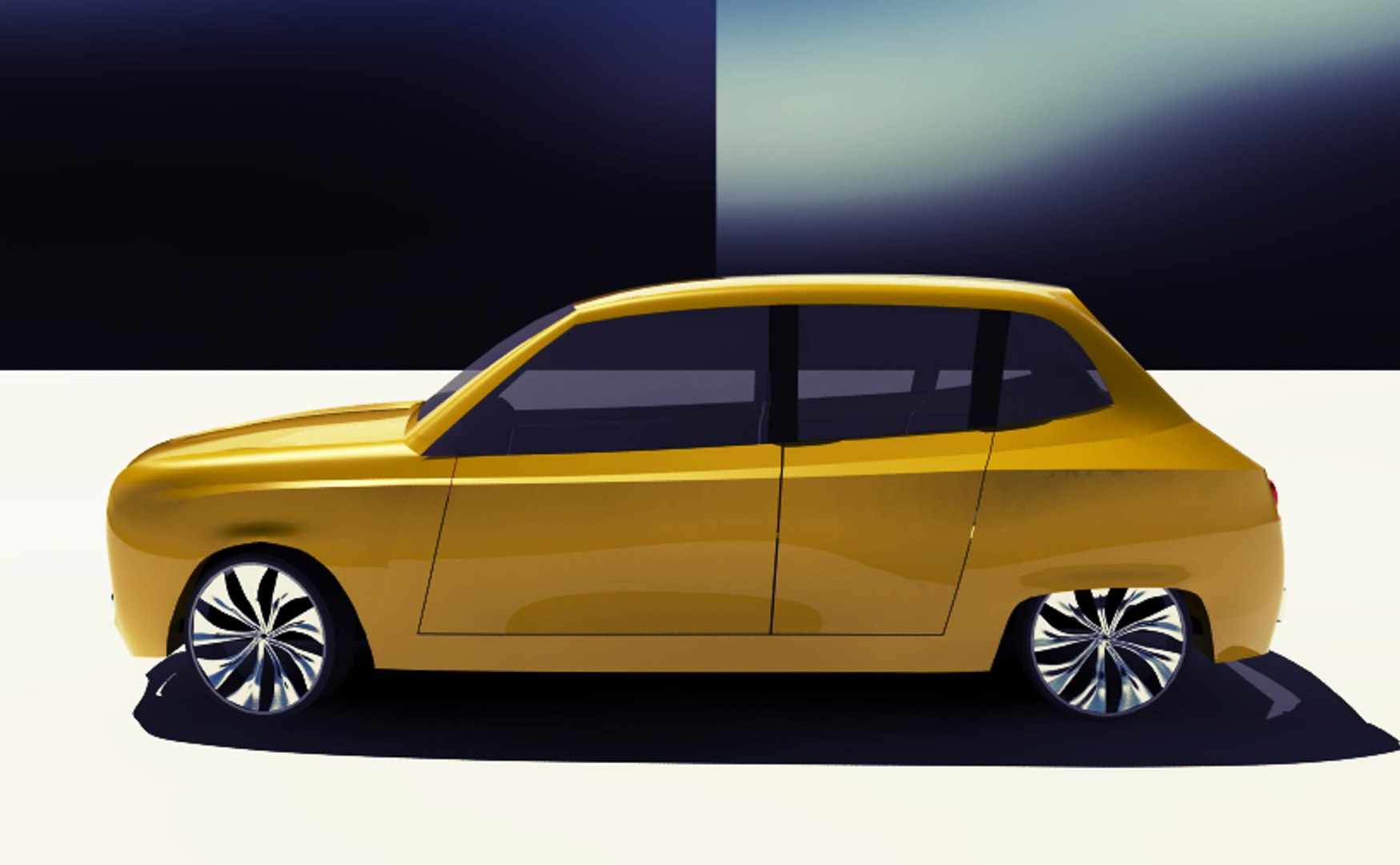 Concept Car Renault 4l 3d Max