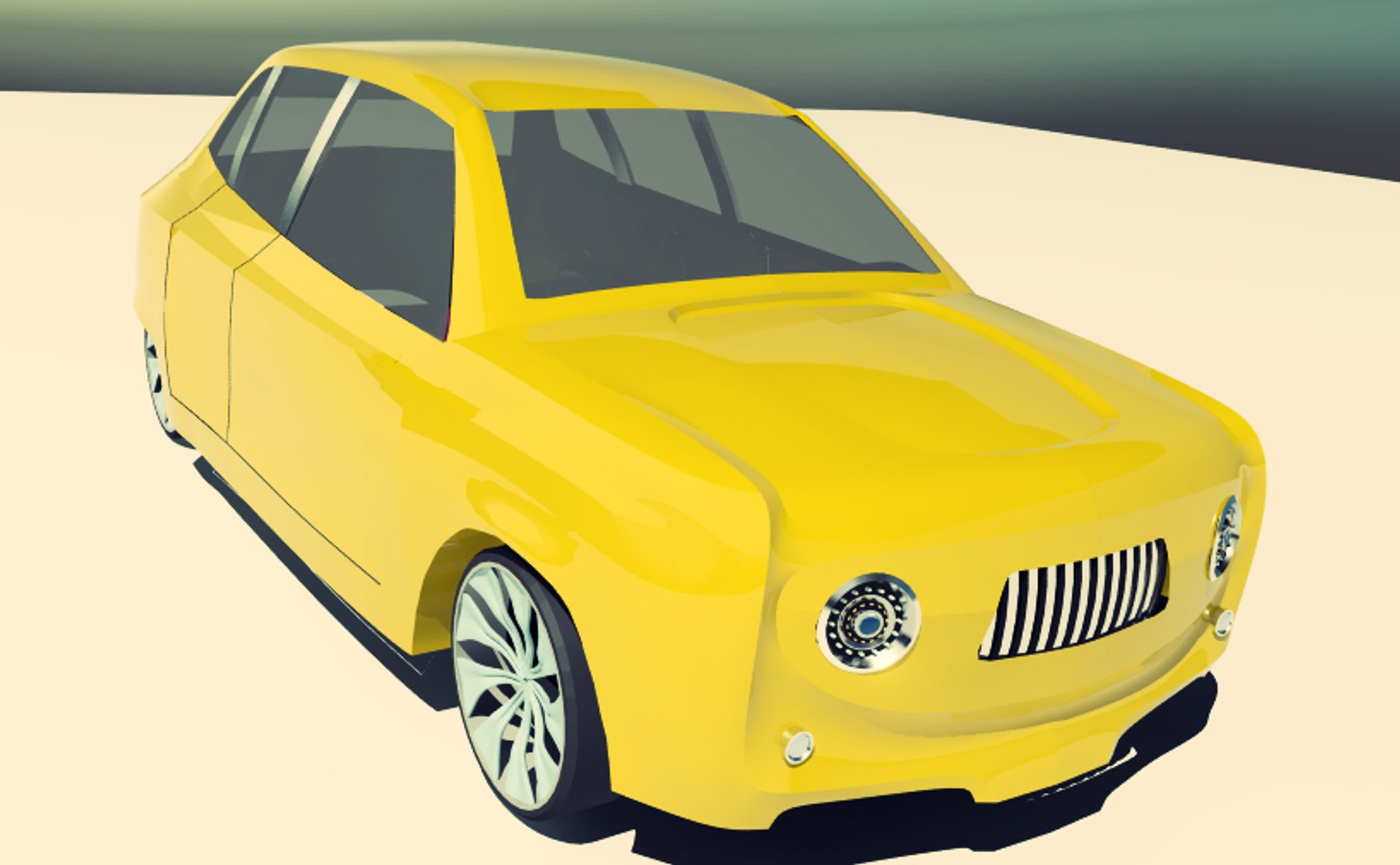 Concept Car Renault 4l 3d Max
