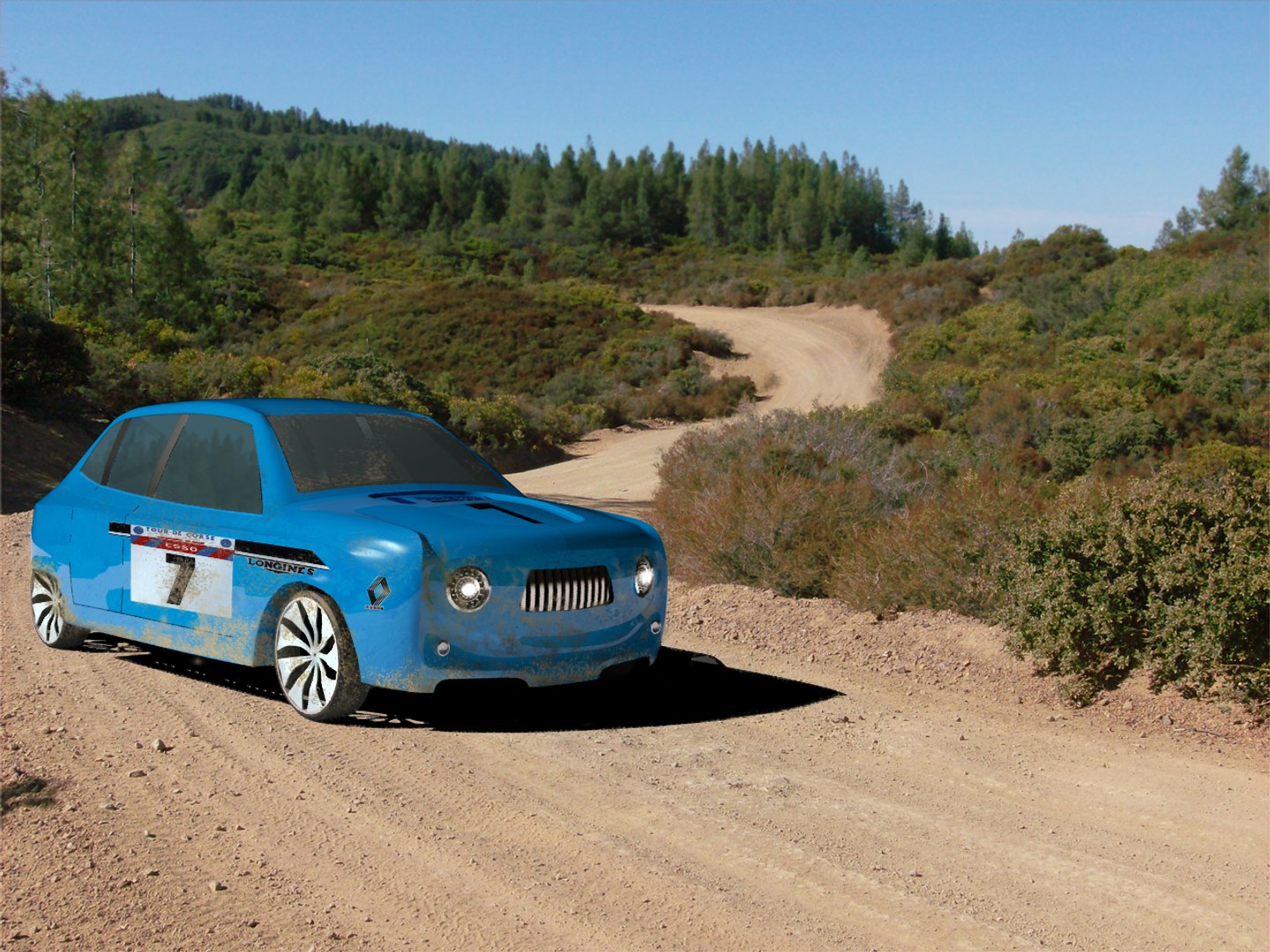 Concept Car Renault 4l 3d Max