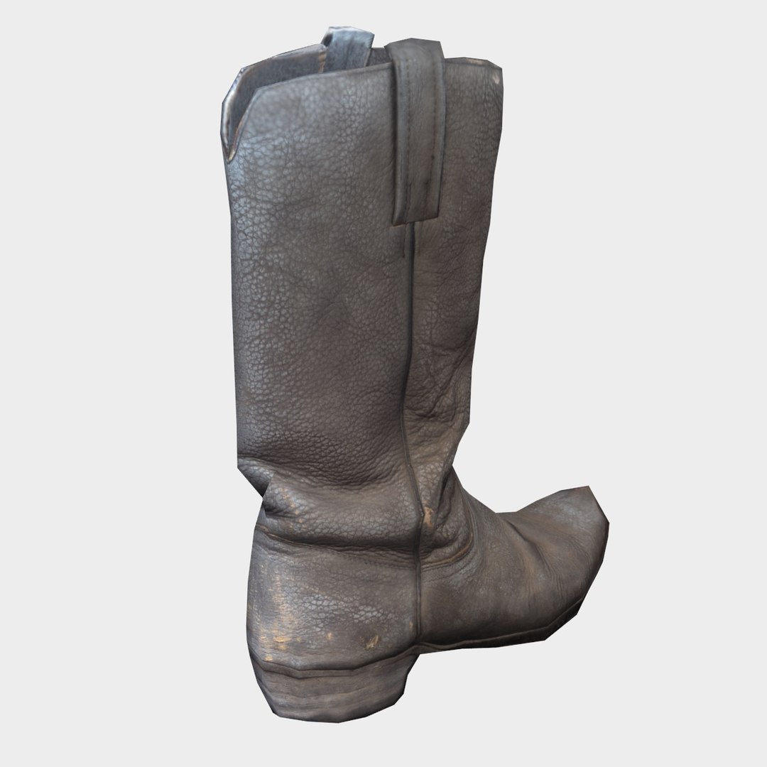 Old cowboy boot 3D model - TurboSquid 1238705