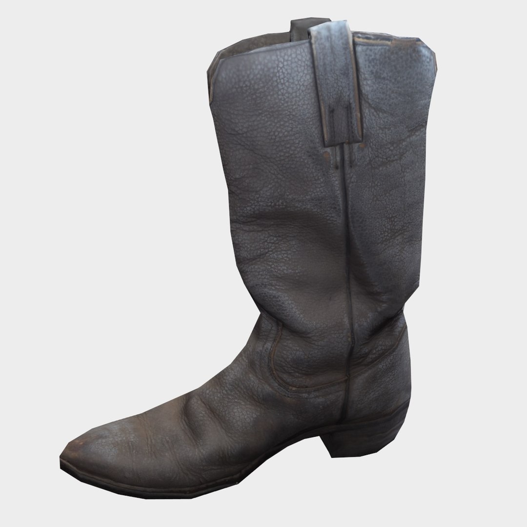 Old cowboy boot 3D model - TurboSquid 1238705