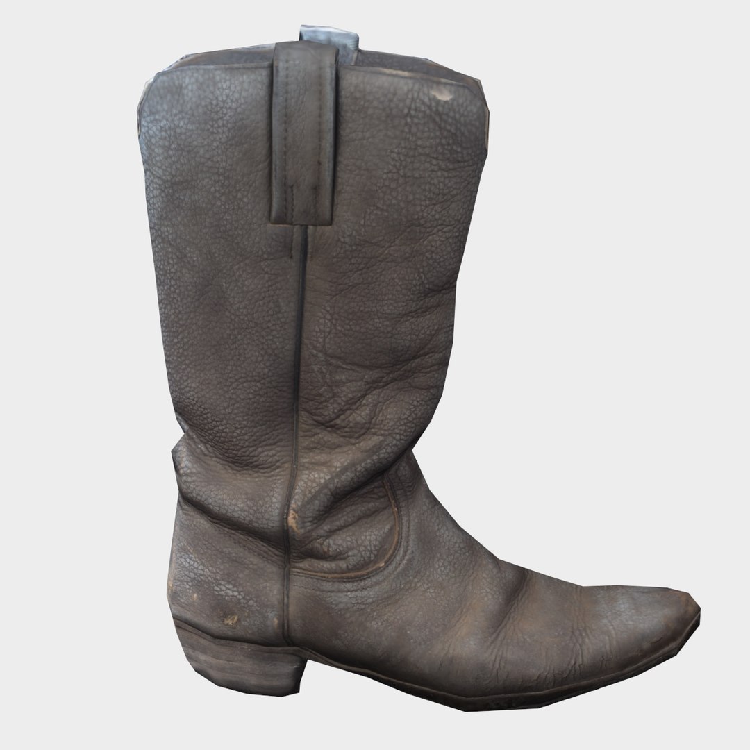 Old cowboy boot 3D model - TurboSquid 1238705