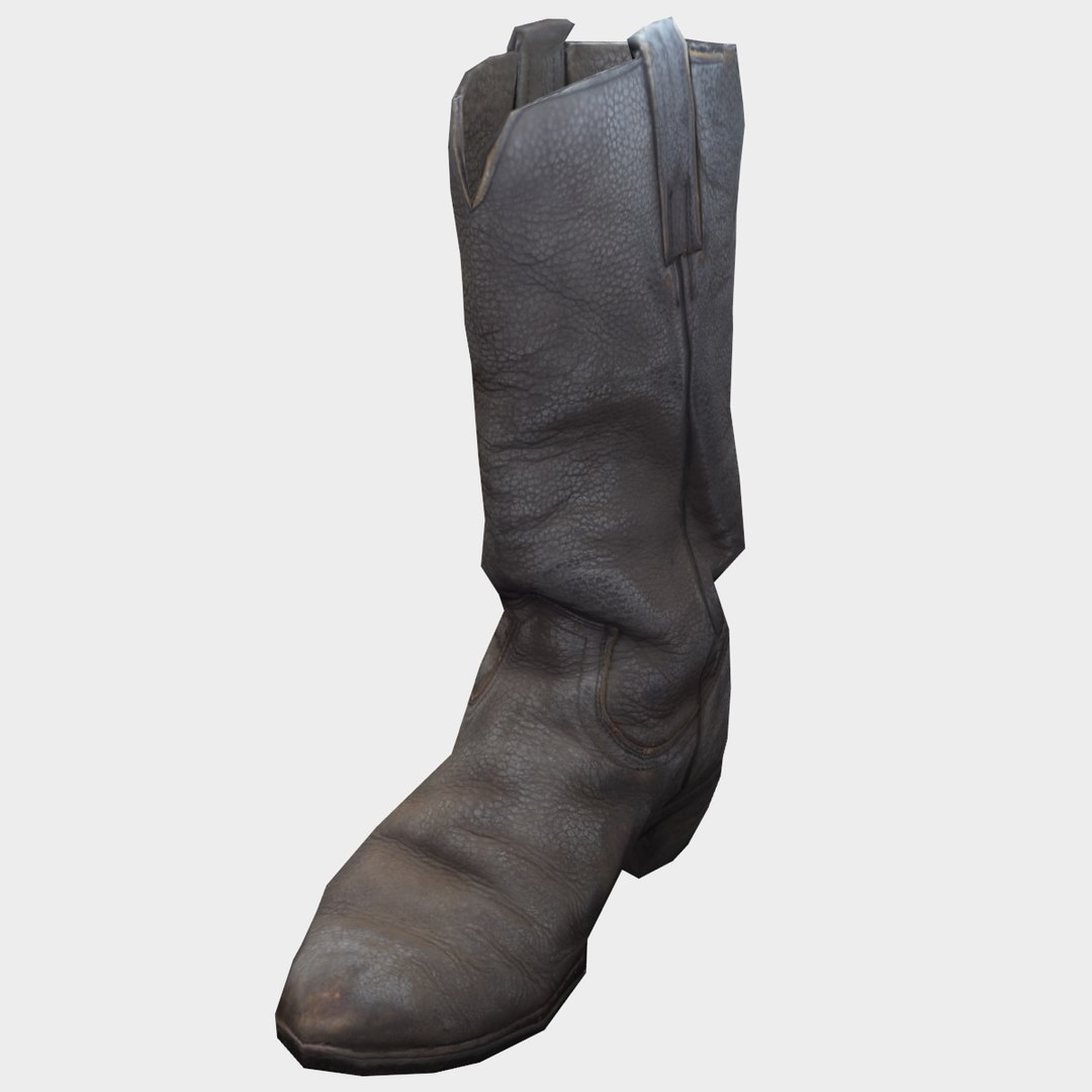 Old cowboy boot 3D model - TurboSquid 1238705