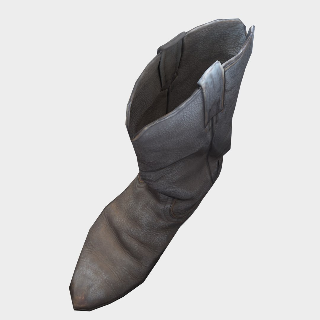 Old cowboy boot 3D model - TurboSquid 1238705