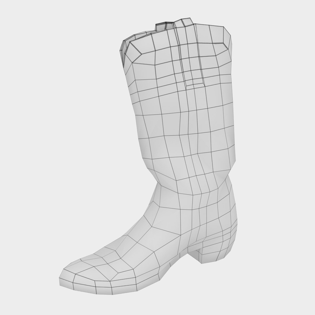Old cowboy boot 3D model - TurboSquid 1238705