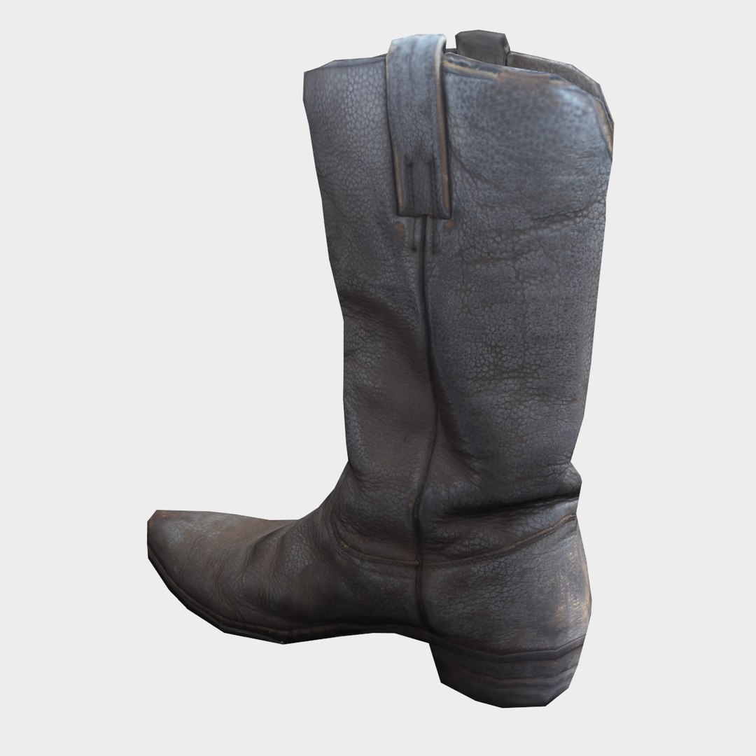 Old cowboy boot 3D model - TurboSquid 1238705