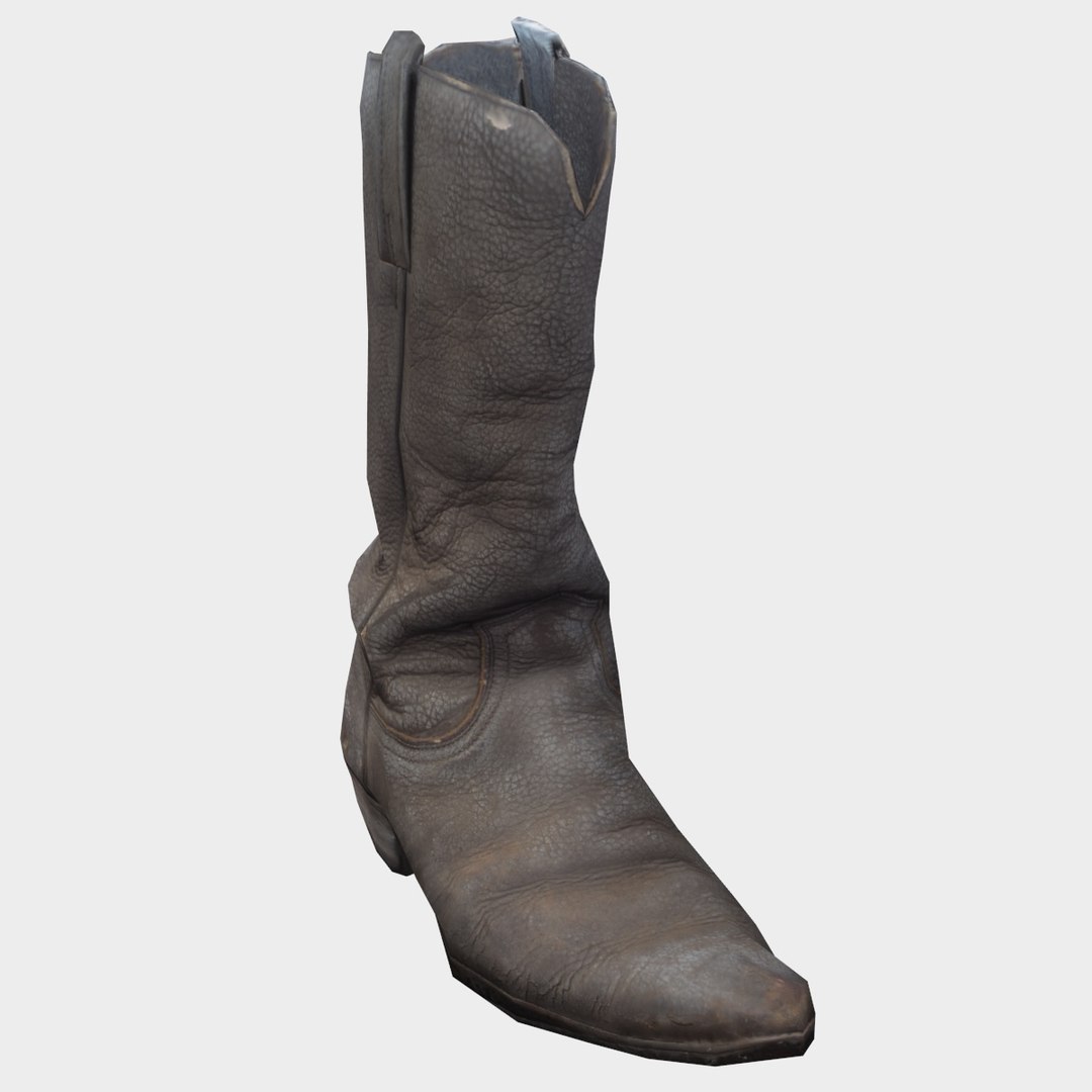 Old cowboy boot 3D model - TurboSquid 1238705