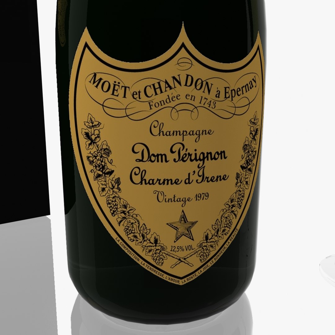 Vintage Dom Perignon Champagne 3d Model