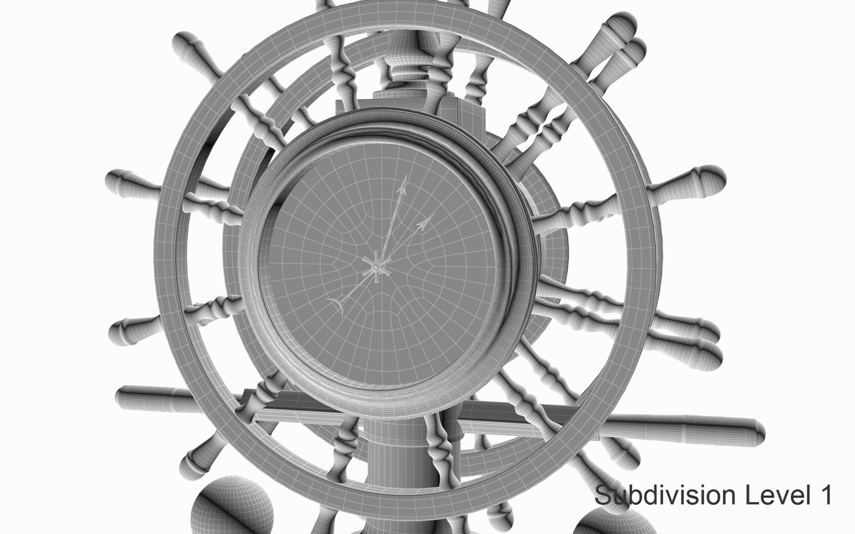 Ship Wheel Clock 3D model - TurboSquid 1959595