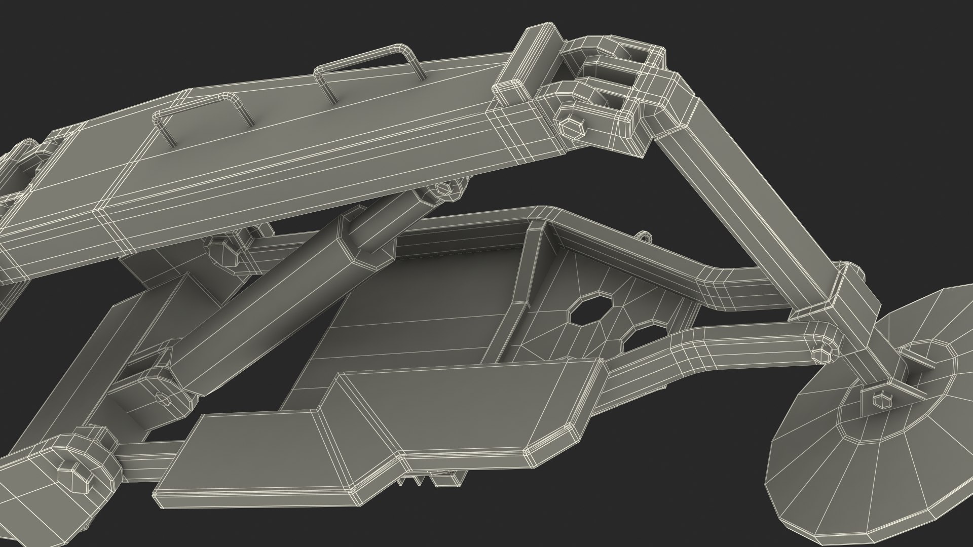 3D model heavy duty hydraulic legs - TurboSquid 1611720