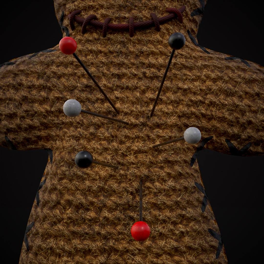 Simple Burlap Pin Effigy 3D Model - TurboSquid 1968030