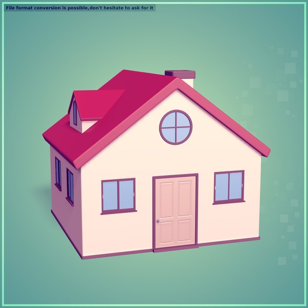 Cartoon House Blender Models for Download | TurboSquid