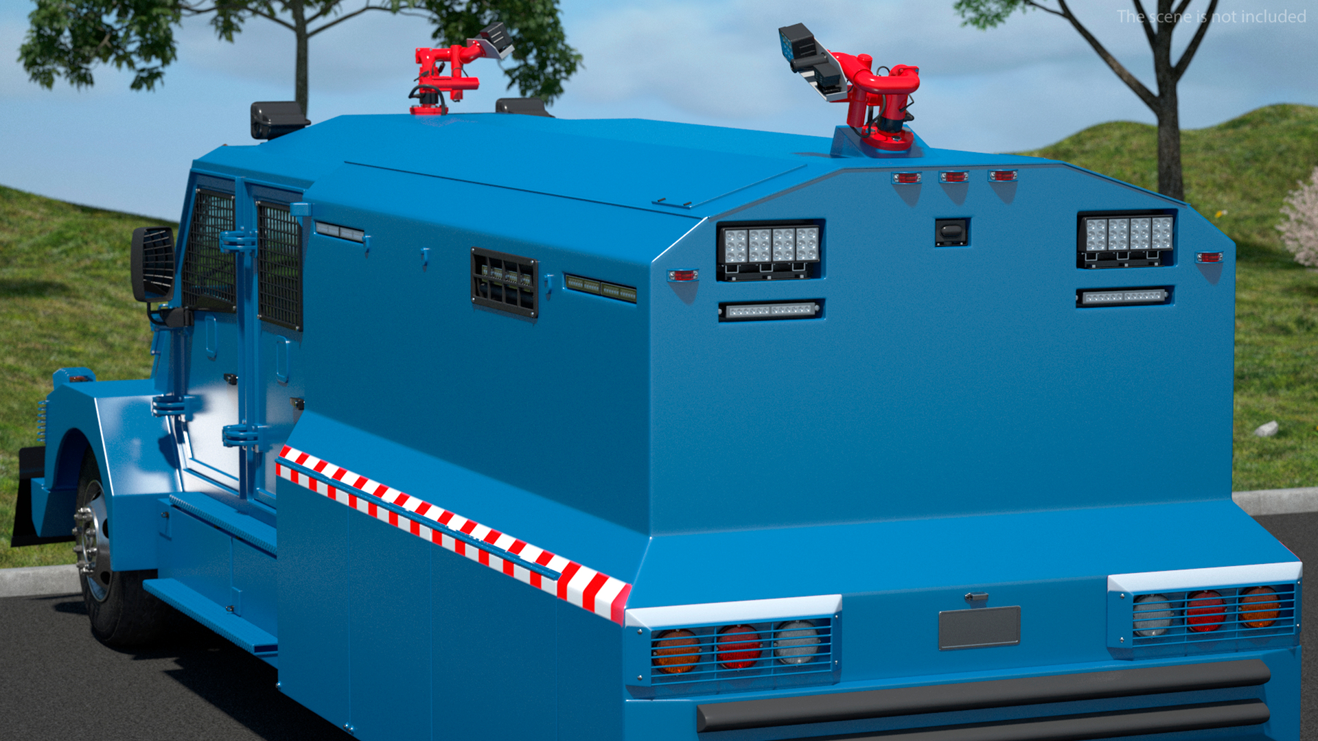 3D Anti Riot Vehicle Blue Rigged model - TurboSquid 1968218