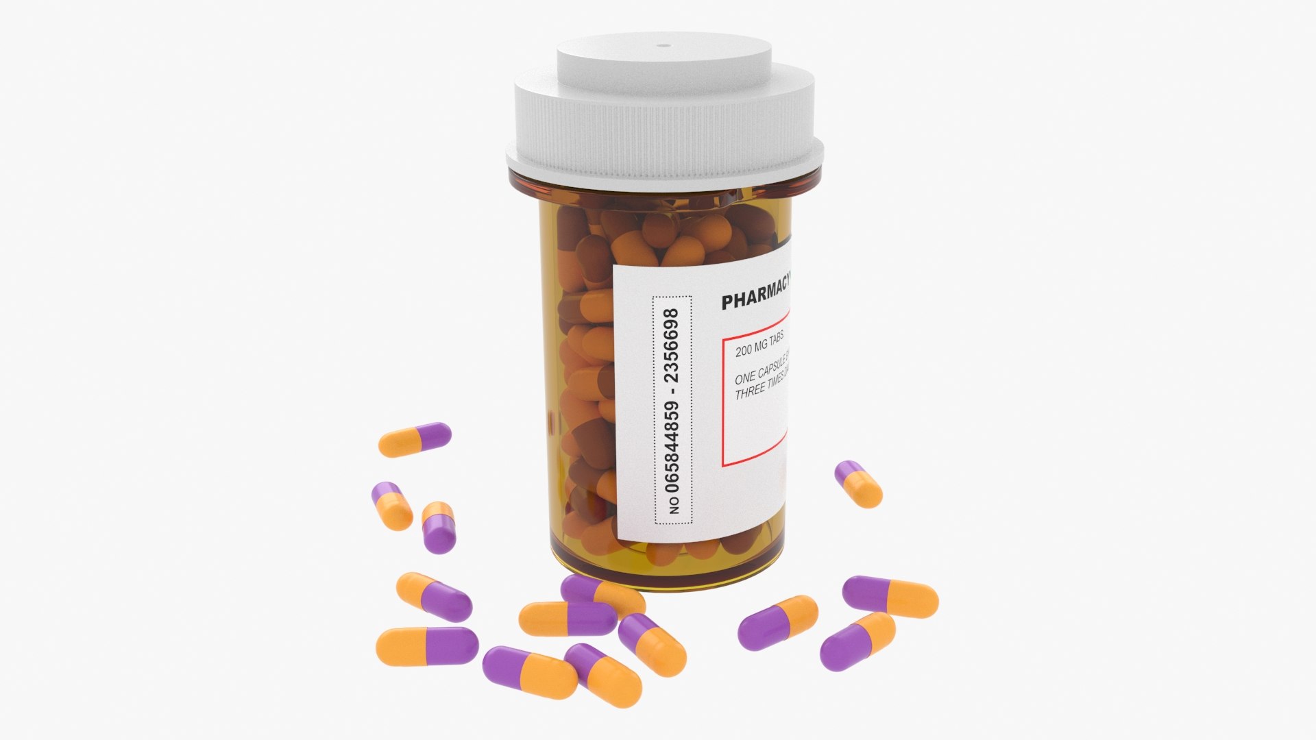 3D Medicine Pills Container - TurboSquid 1686298