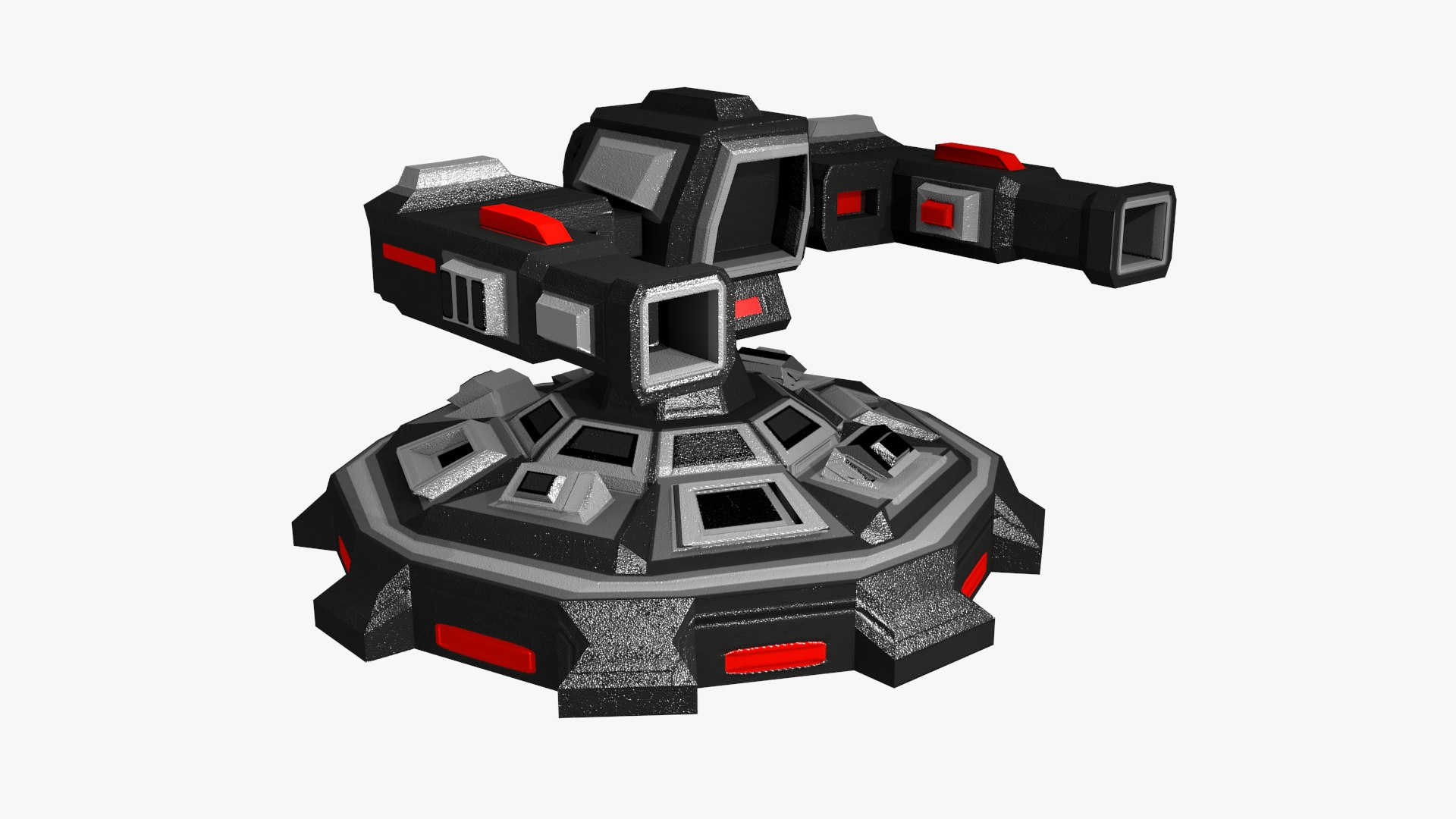 공상 과학 HugeTurret 3D 모델 - TurboSquid 1710058