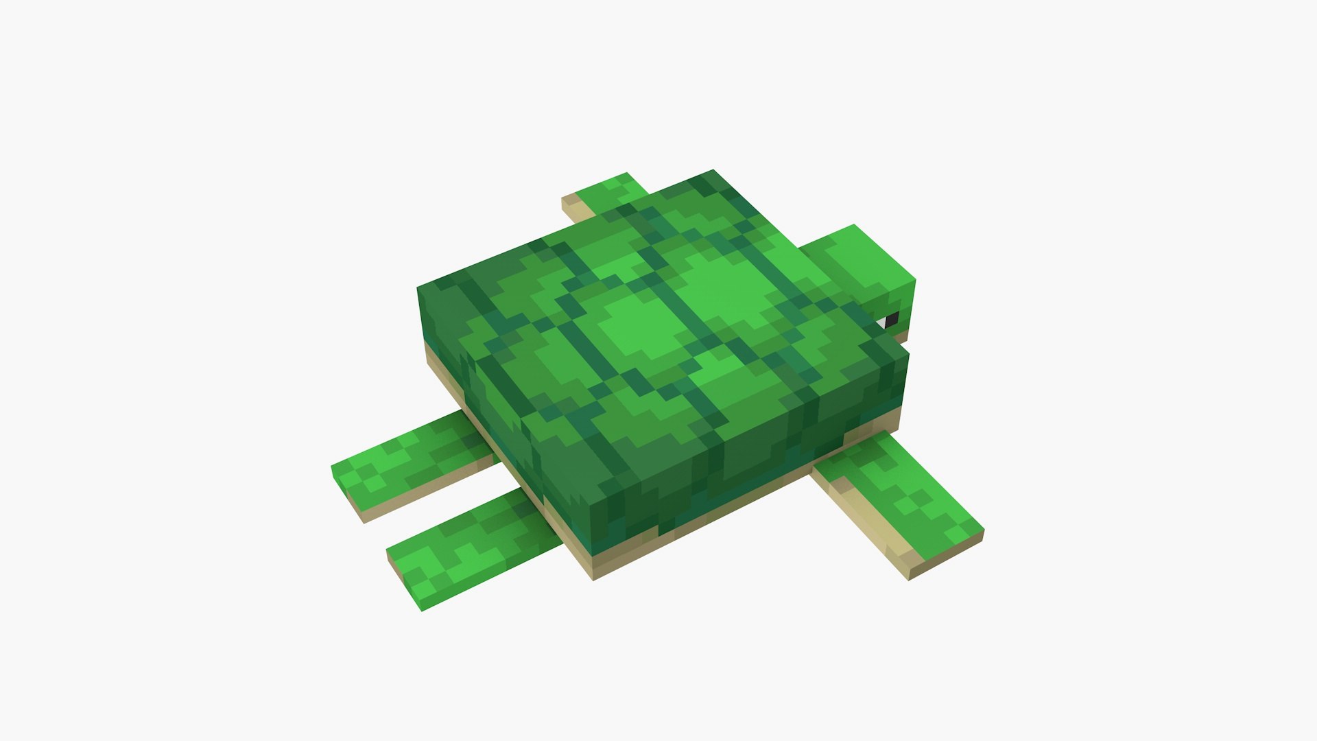 3D Turtle Minecraft - TurboSquid 2348174