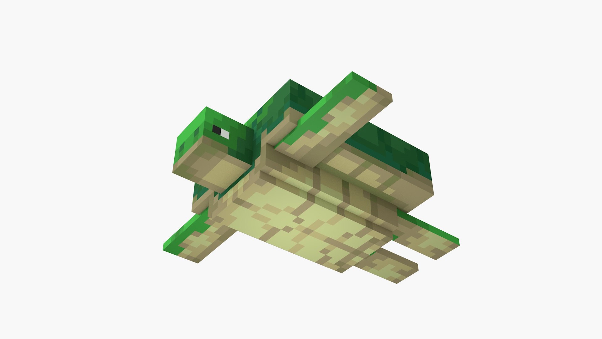 3D Turtle Minecraft - TurboSquid 2348174