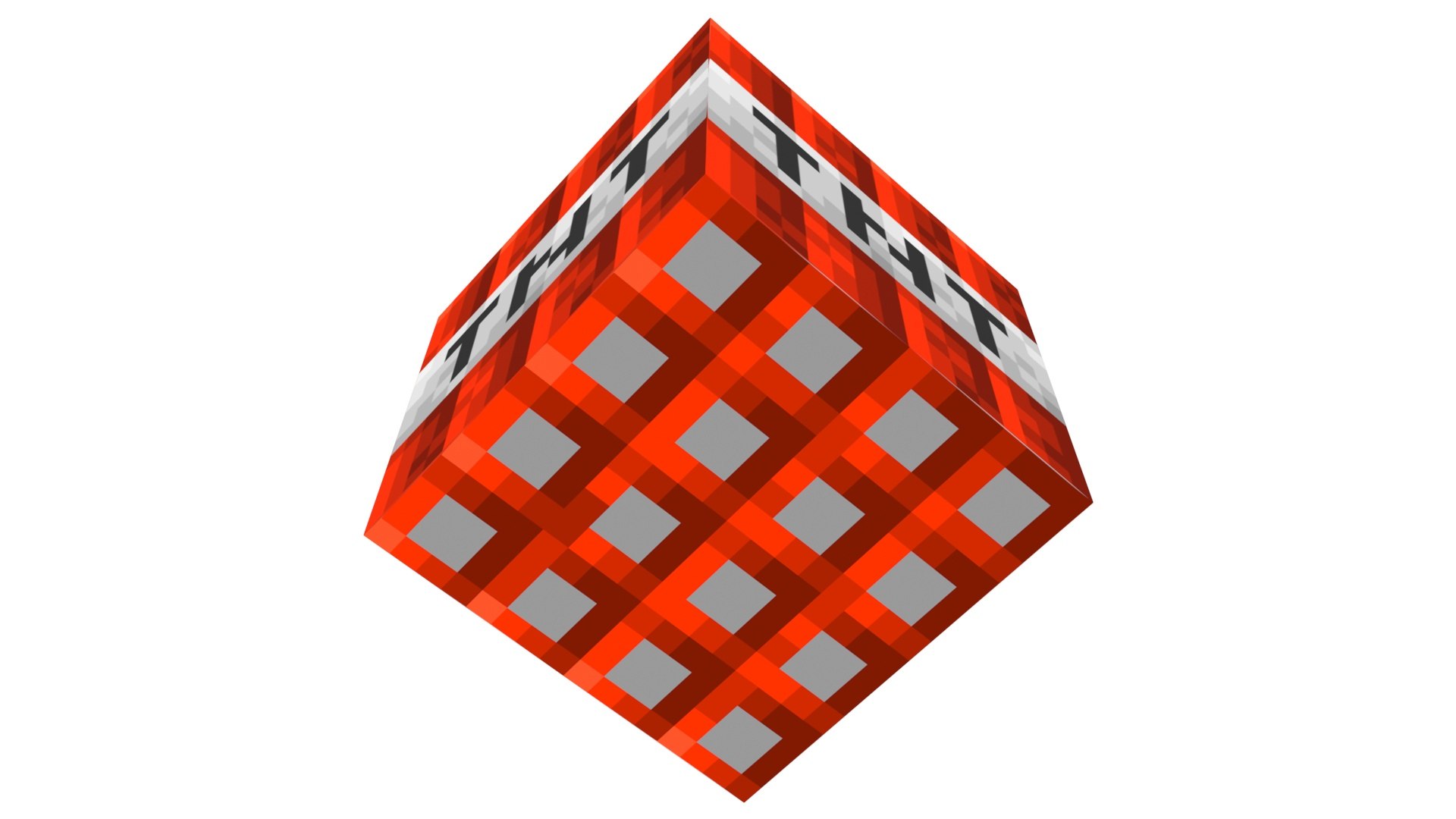 3D Minecraft TNT Model - TurboSquid 2320084