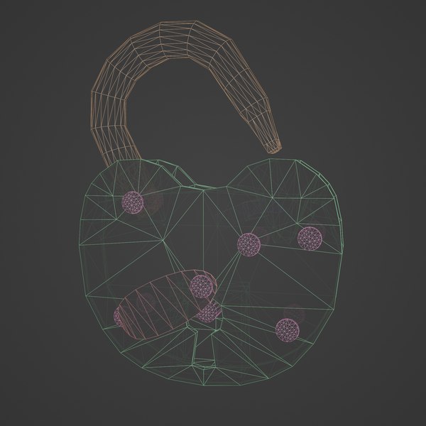 3D model Padlock Low Poly with Loop Rivets Keyhole and Cap - TurboSquid ...