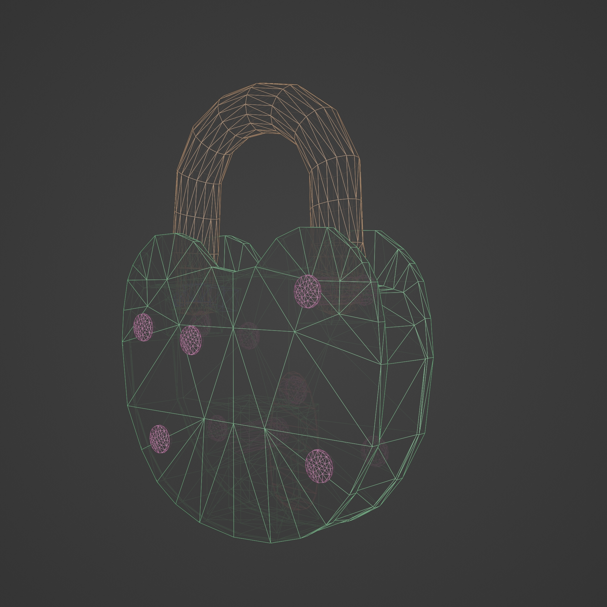 3D model Padlock Low Poly with Loop Rivets Keyhole and Cap - TurboSquid ...