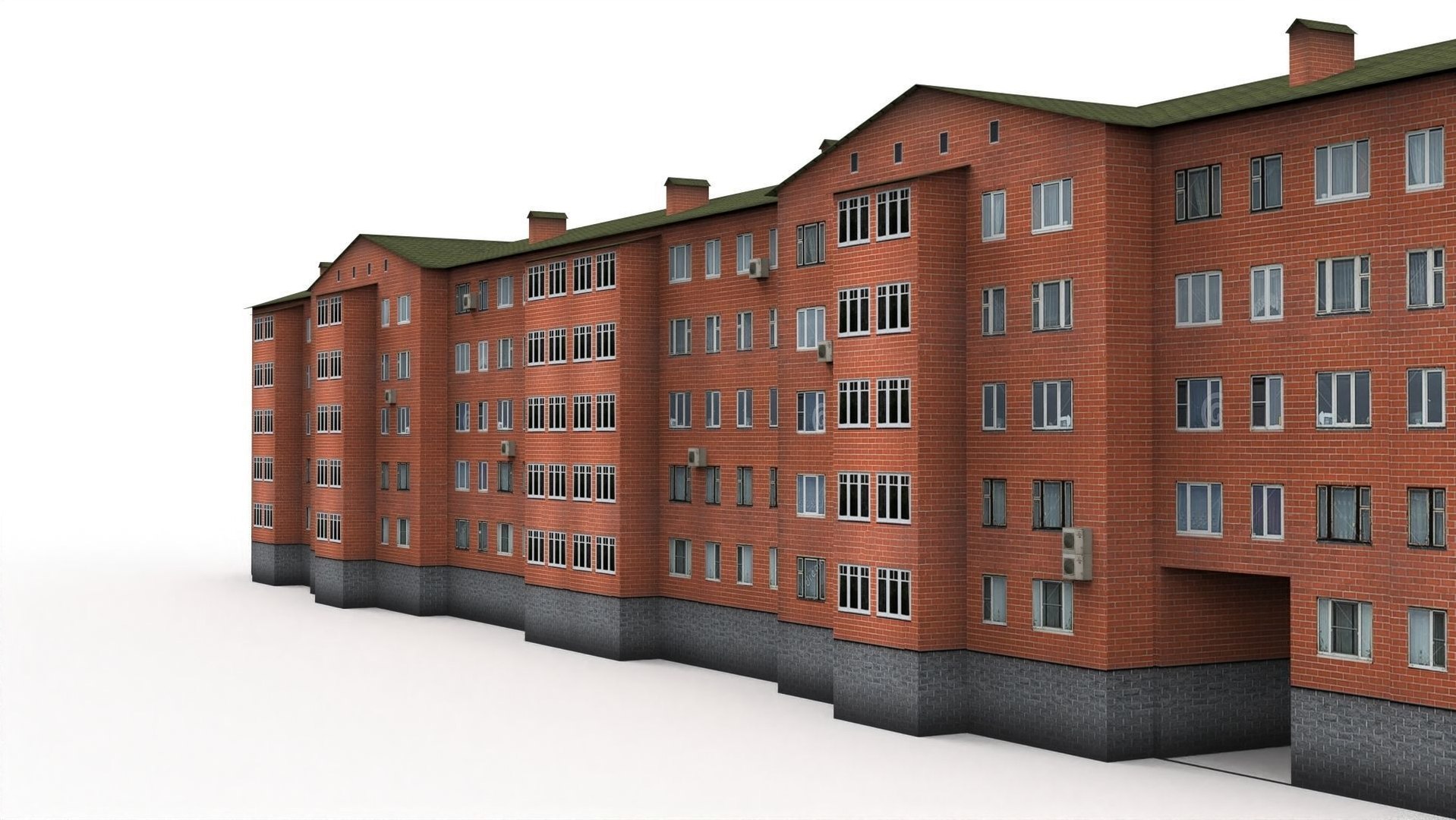 3D Five Storey House - TurboSquid 1723543