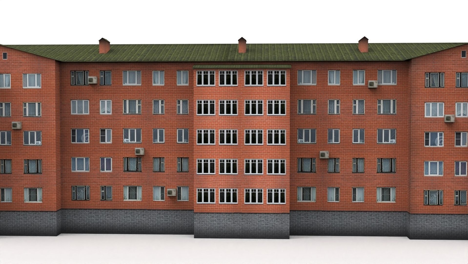 3D Five Storey House - TurboSquid 1723543