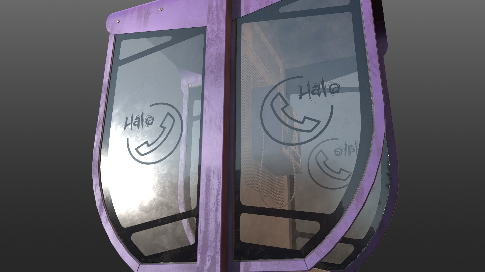 3D NoviSad PhoneBooth Double Model - TurboSquid 2058920