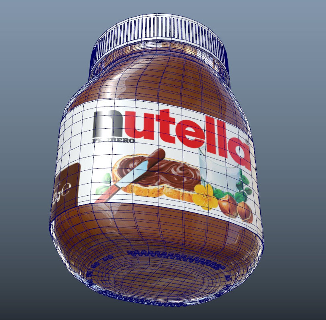 3D Model Nutella Jar - TurboSquid 1452330