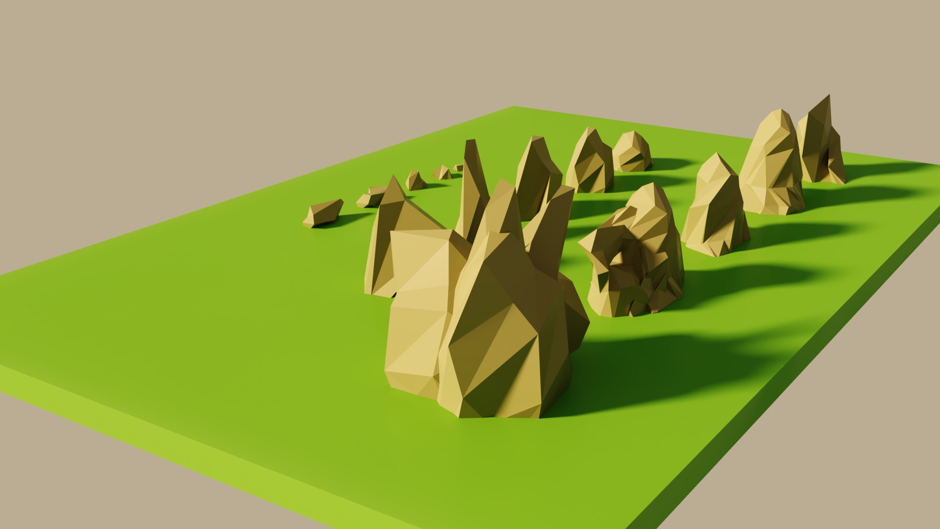 3D Model Low Poly Rock Pack 1-15 - TurboSquid 2165227