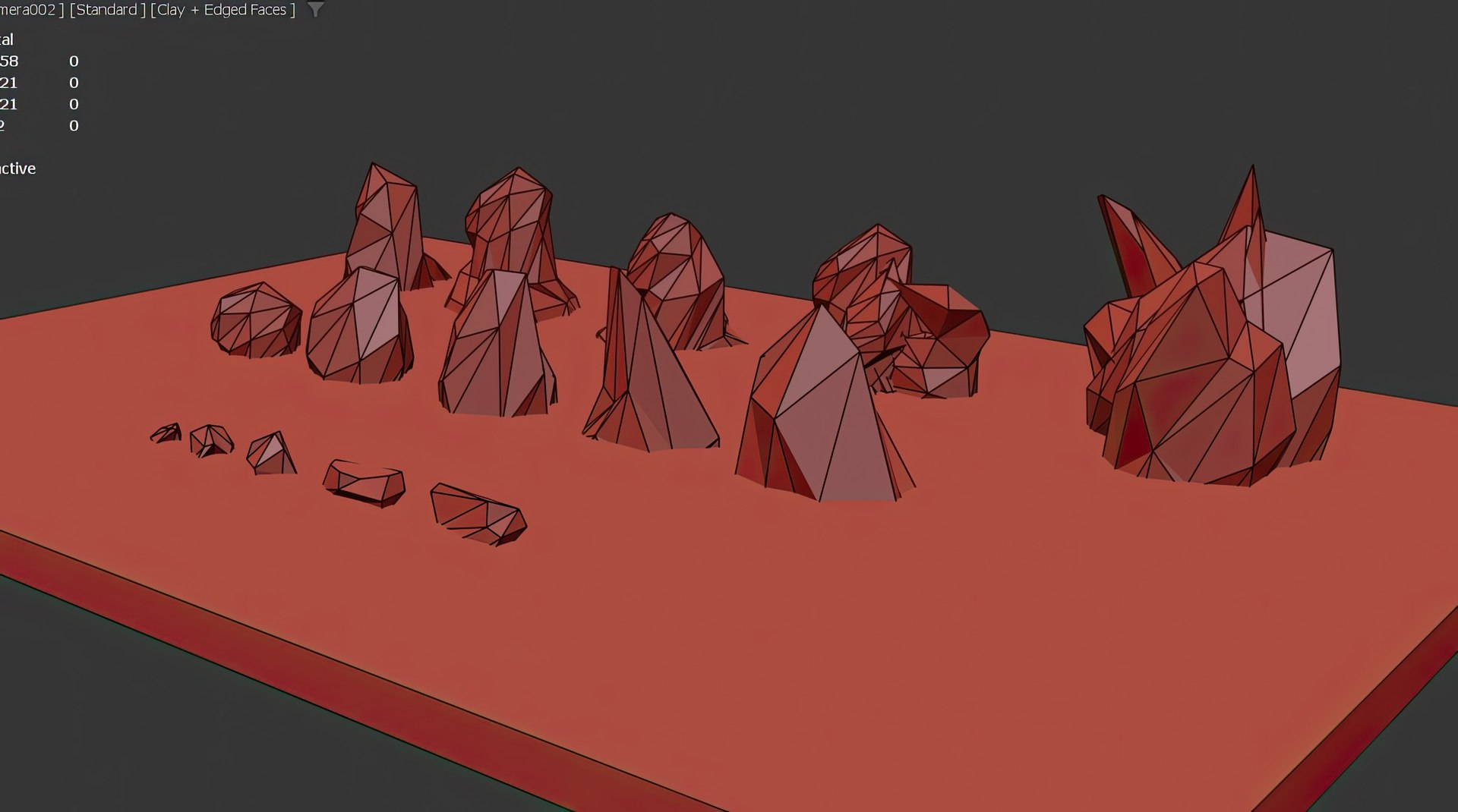 3D Model Low Poly Rock Pack 1-15 - TurboSquid 2165227