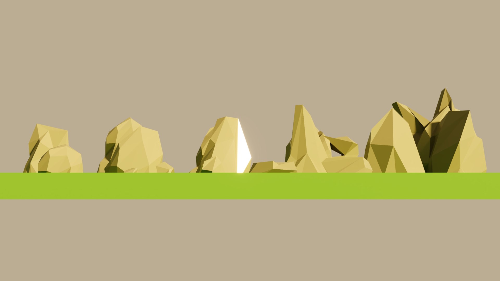 3D Model Low Poly Rock Pack 1-15 - TurboSquid 2165227
