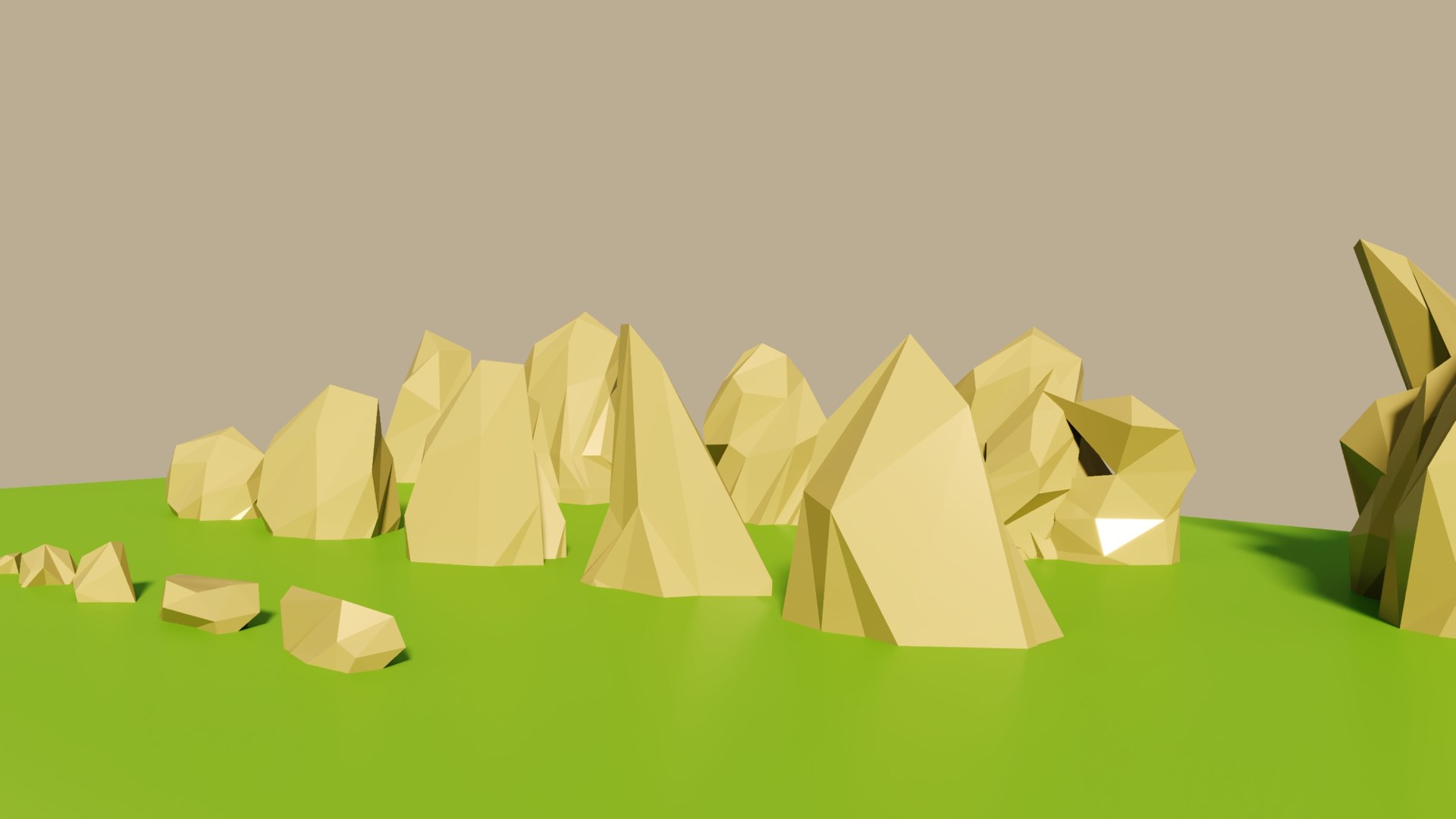 3D Model Low Poly Rock Pack 1-15 - TurboSquid 2165227