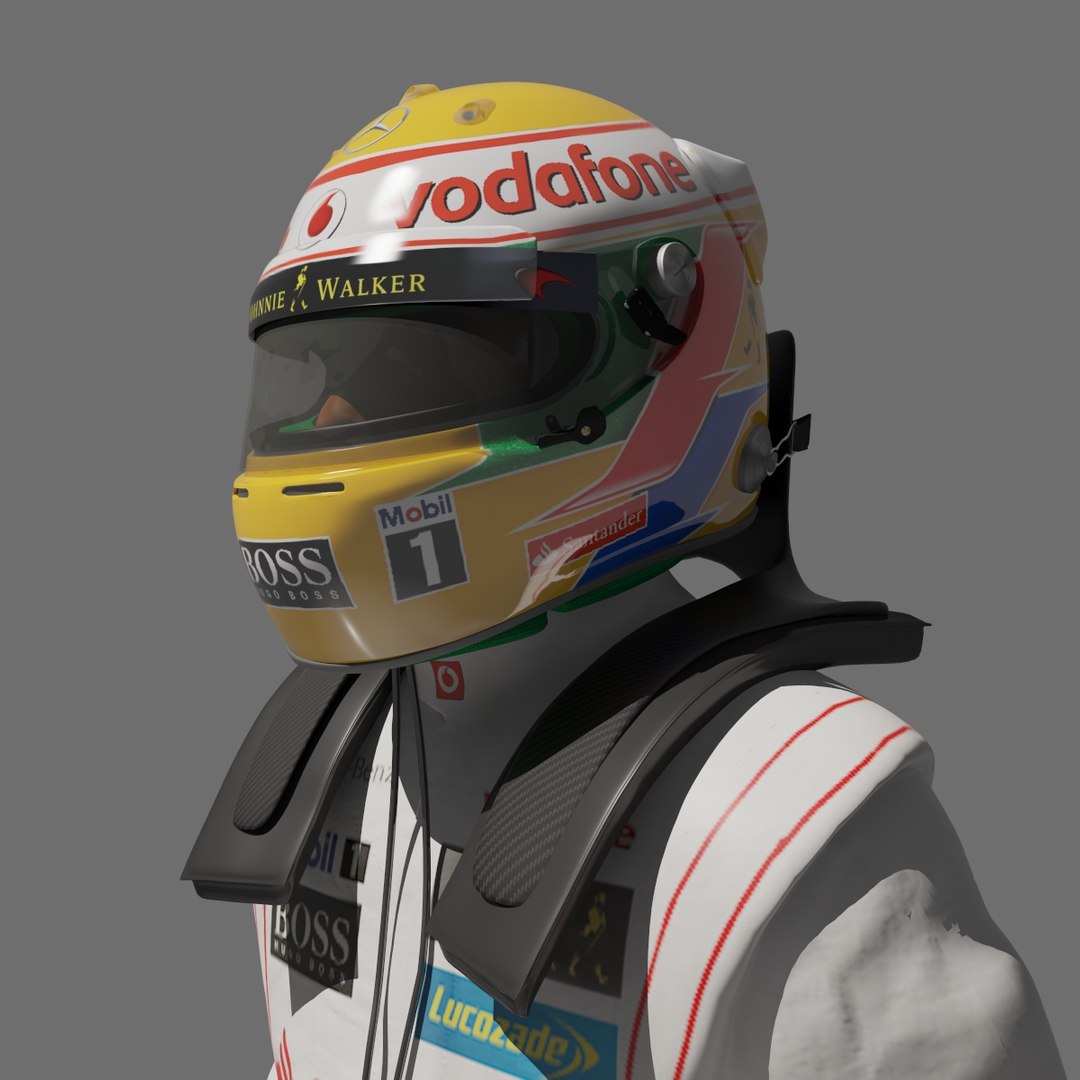 Formula Driver Lewis Hamilton 3d Model