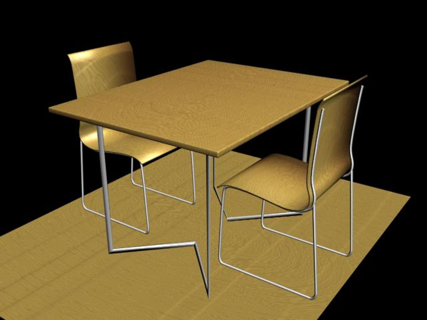 3d Table Chair
