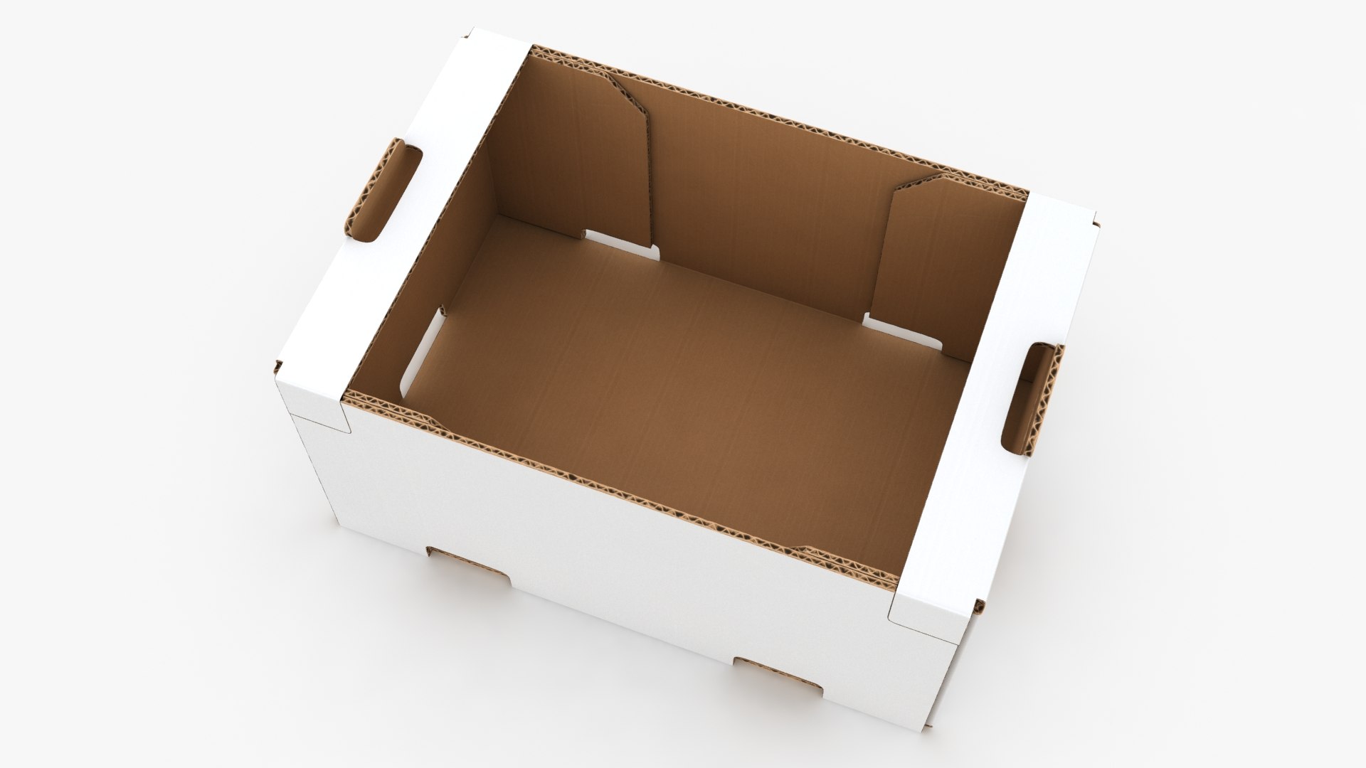 Fruit Cardboard Box V2 White Model - TurboSquid 1922244