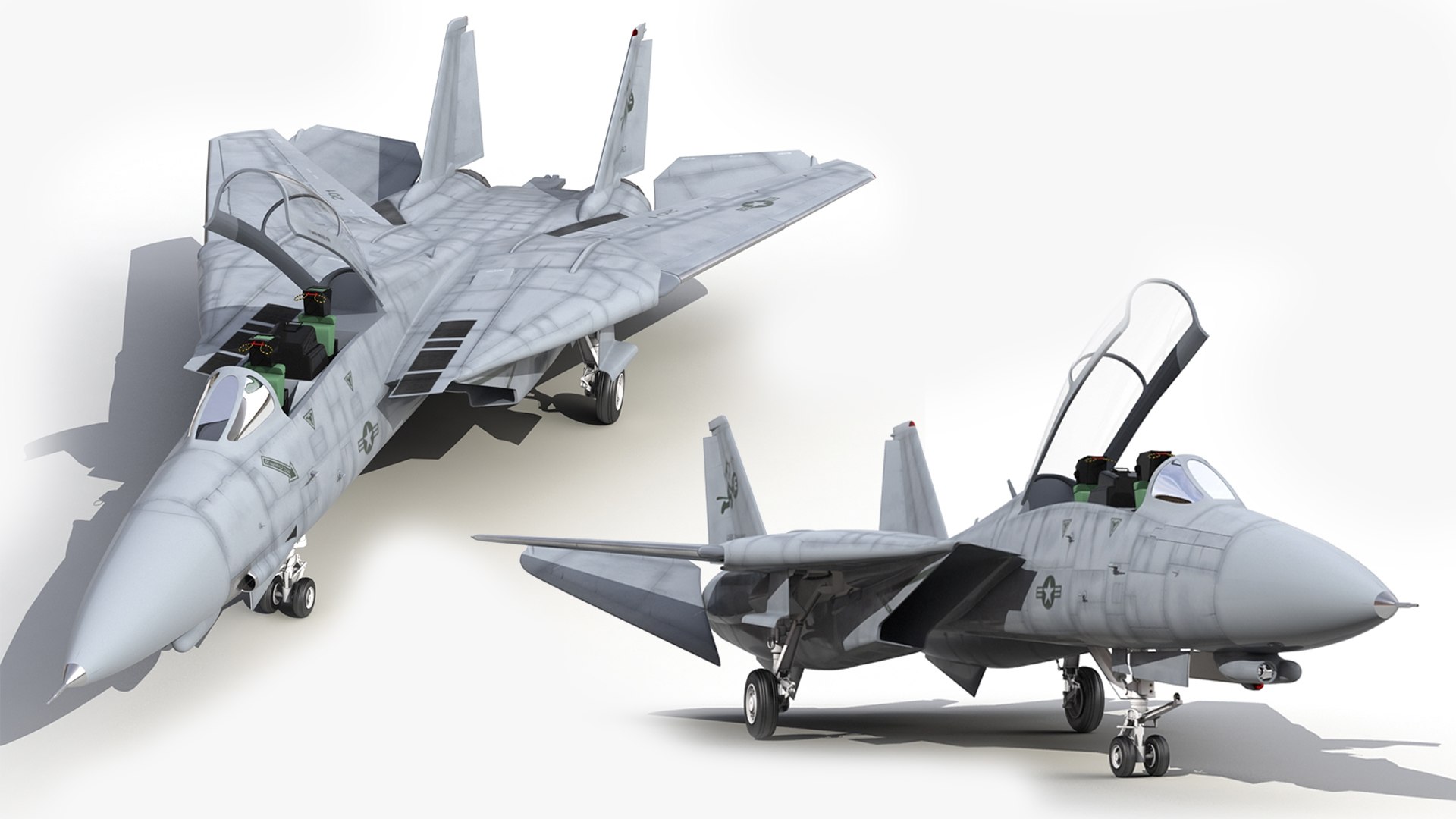 Grumman F-14 Tomcat Fighter Jet 3D Model - TurboSquid 2403106