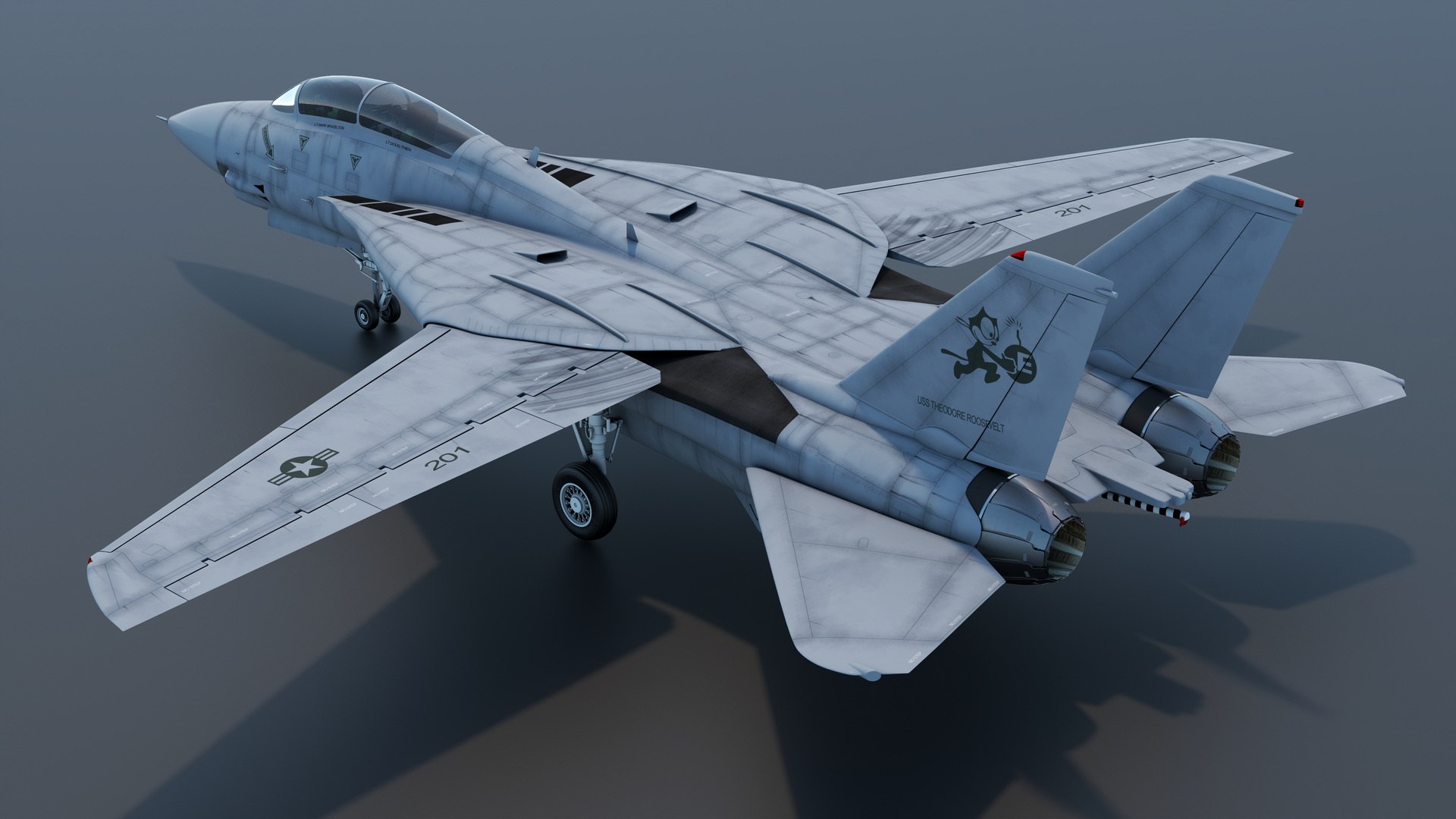 Grumman F-14 Tomcat Fighter Jet 3D Model - TurboSquid 2403106