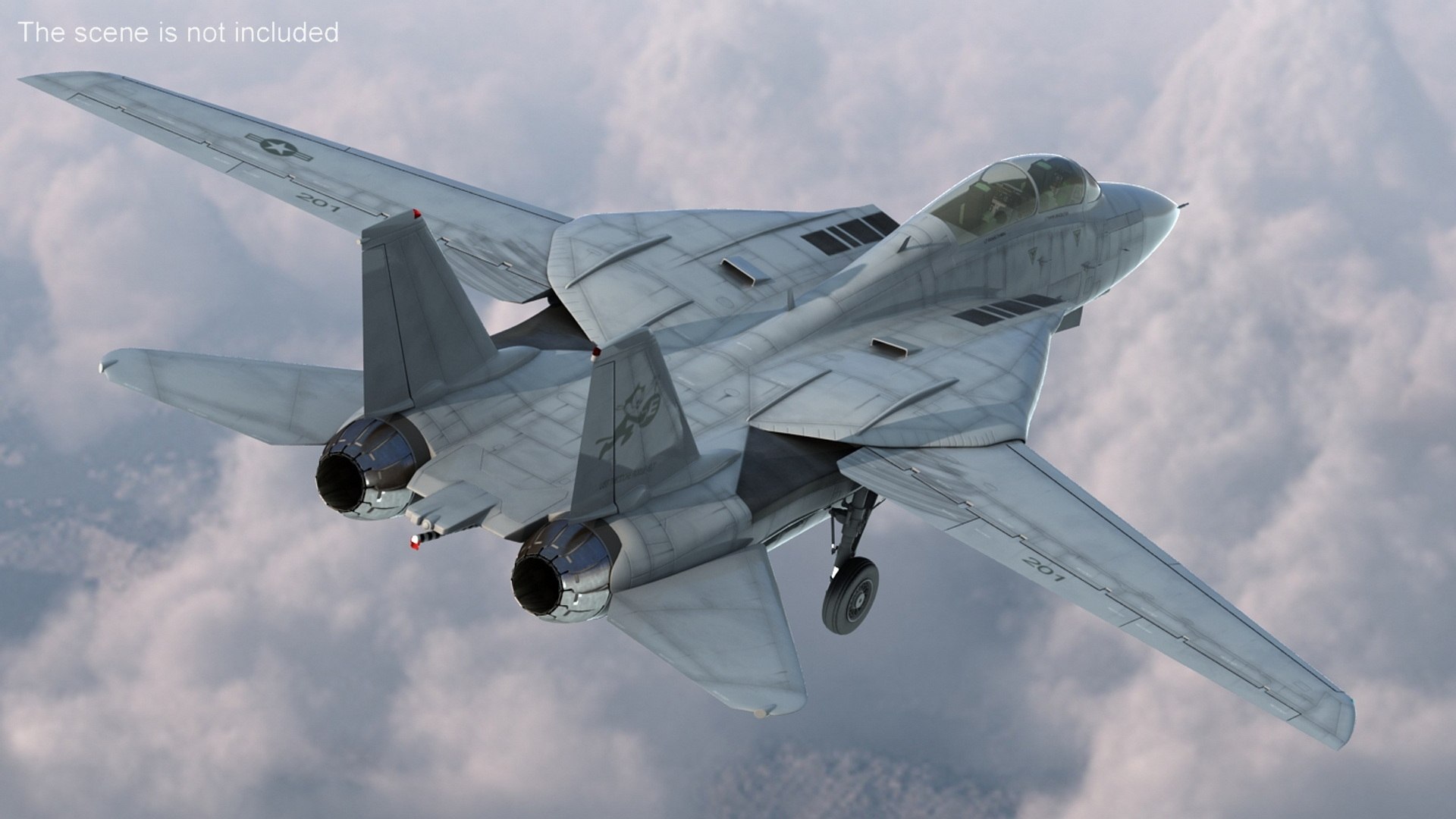 Grumman F-14 Tomcat Fighter Jet 3D Model - TurboSquid 2403106