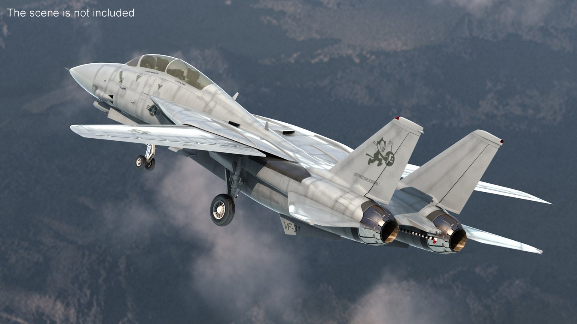 Grumman F-14 Tomcat Fighter Jet 3D Model - TurboSquid 2403106