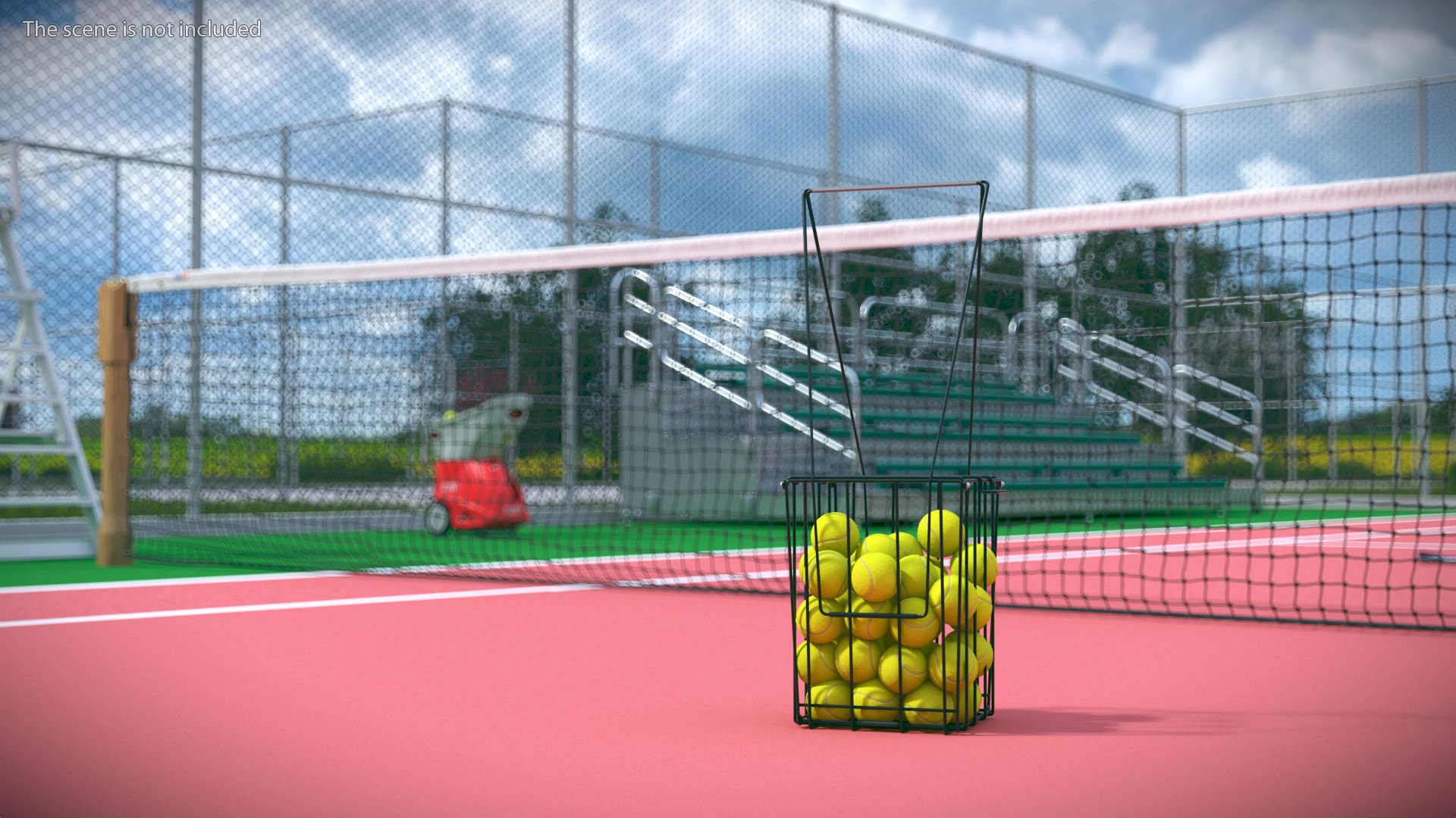 3D Wire Tennis Ball Hopper Basket Model - TurboSquid 2517501