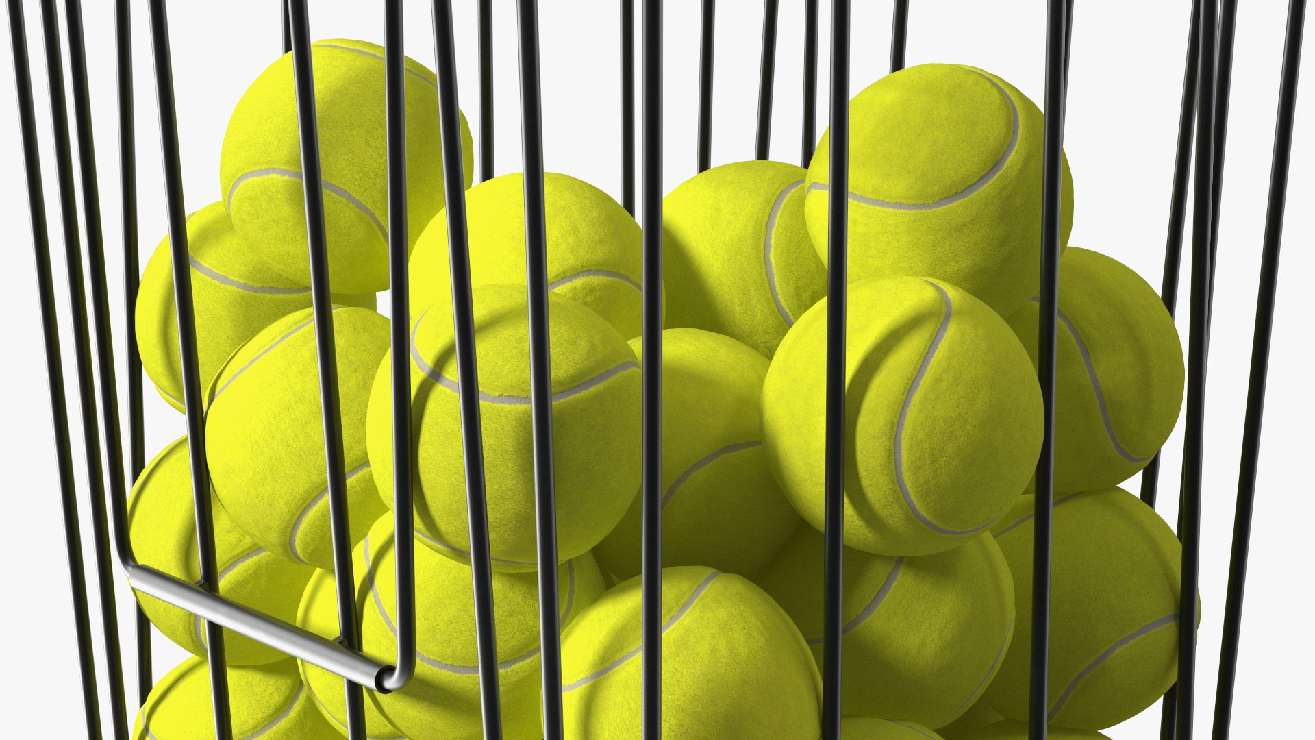 3D Wire Tennis Ball Hopper Basket Model - TurboSquid 2517501