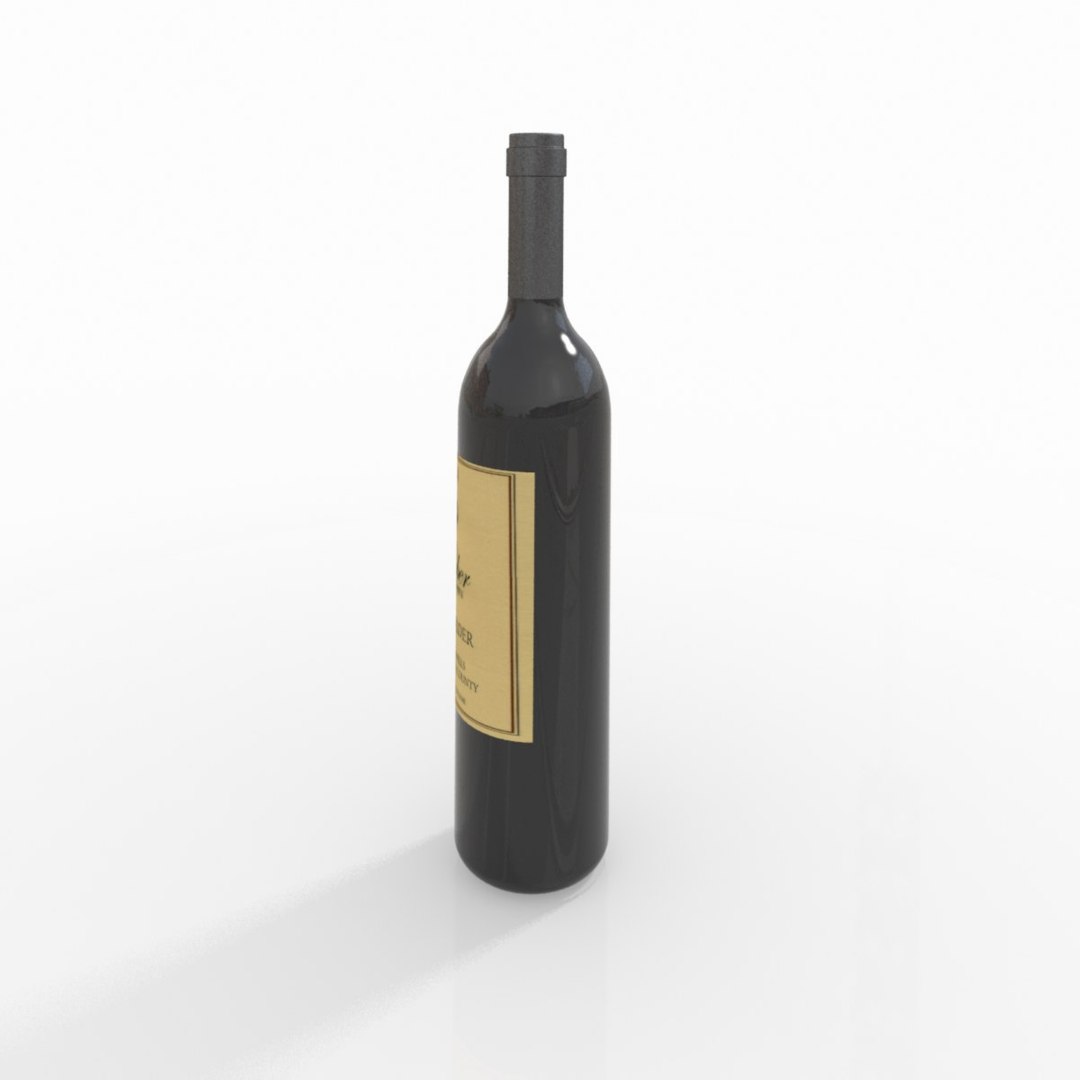 Wine Bottle 3ds