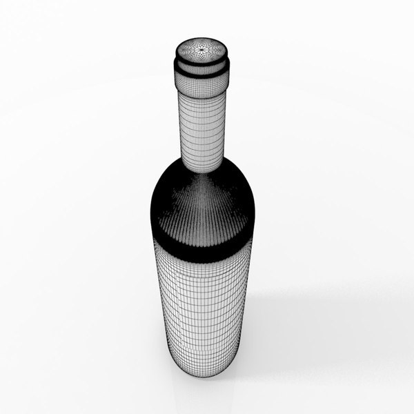 wine bottle 3ds