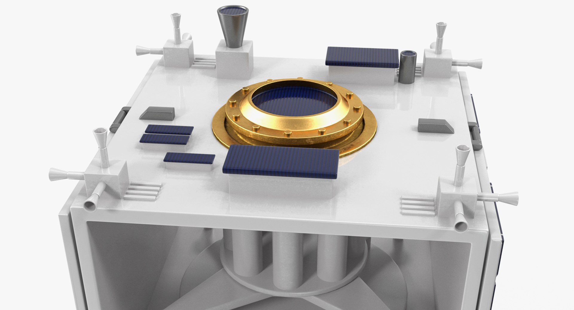 Satellite Collapsed Panels Model - TurboSquid 1259872
