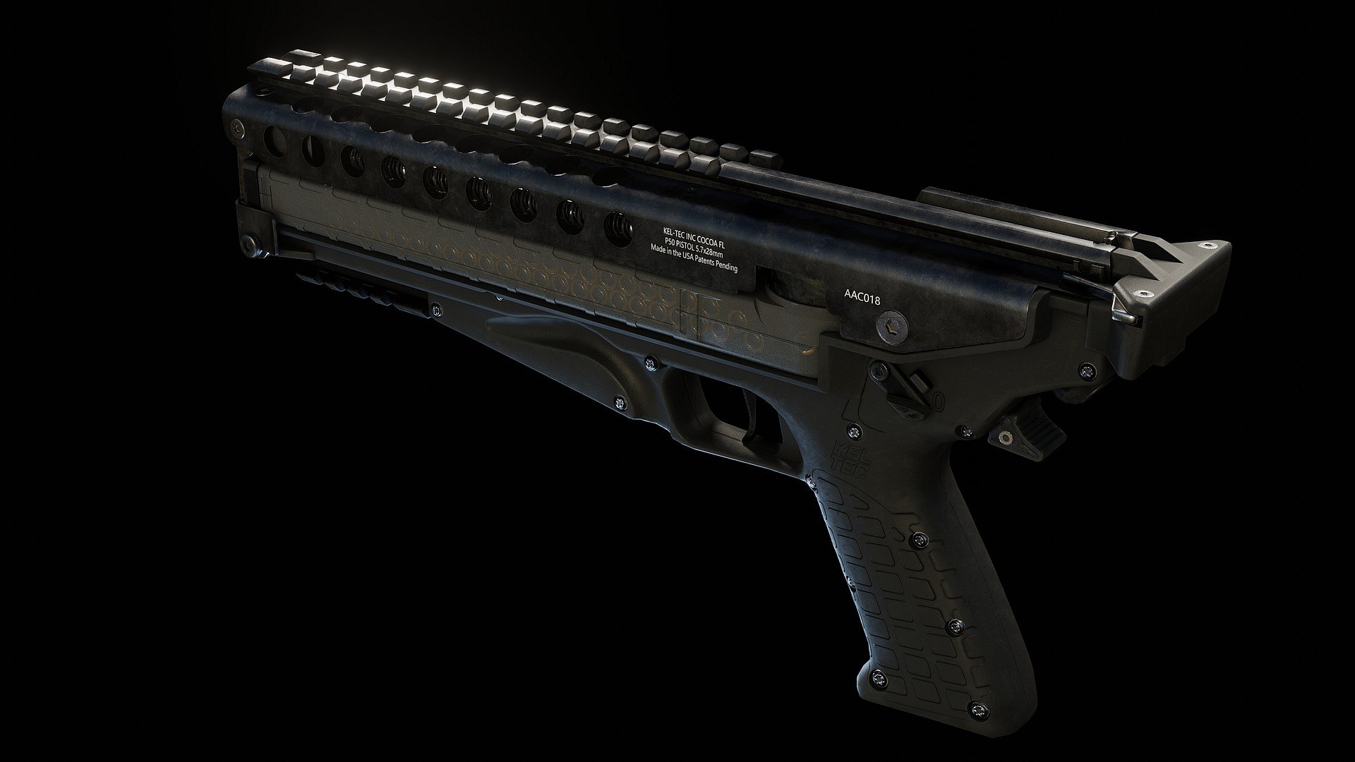 KelTec P50 Pistol Model - TurboSquid 1720443