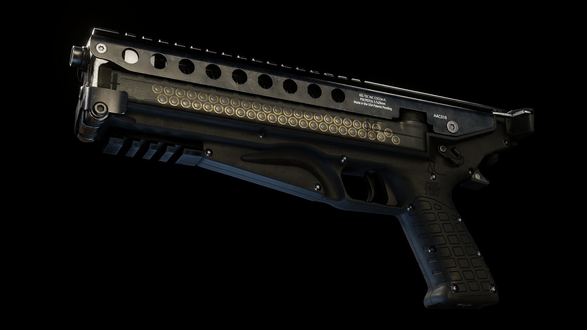 KelTec P50 Pistol Model - TurboSquid 1720443