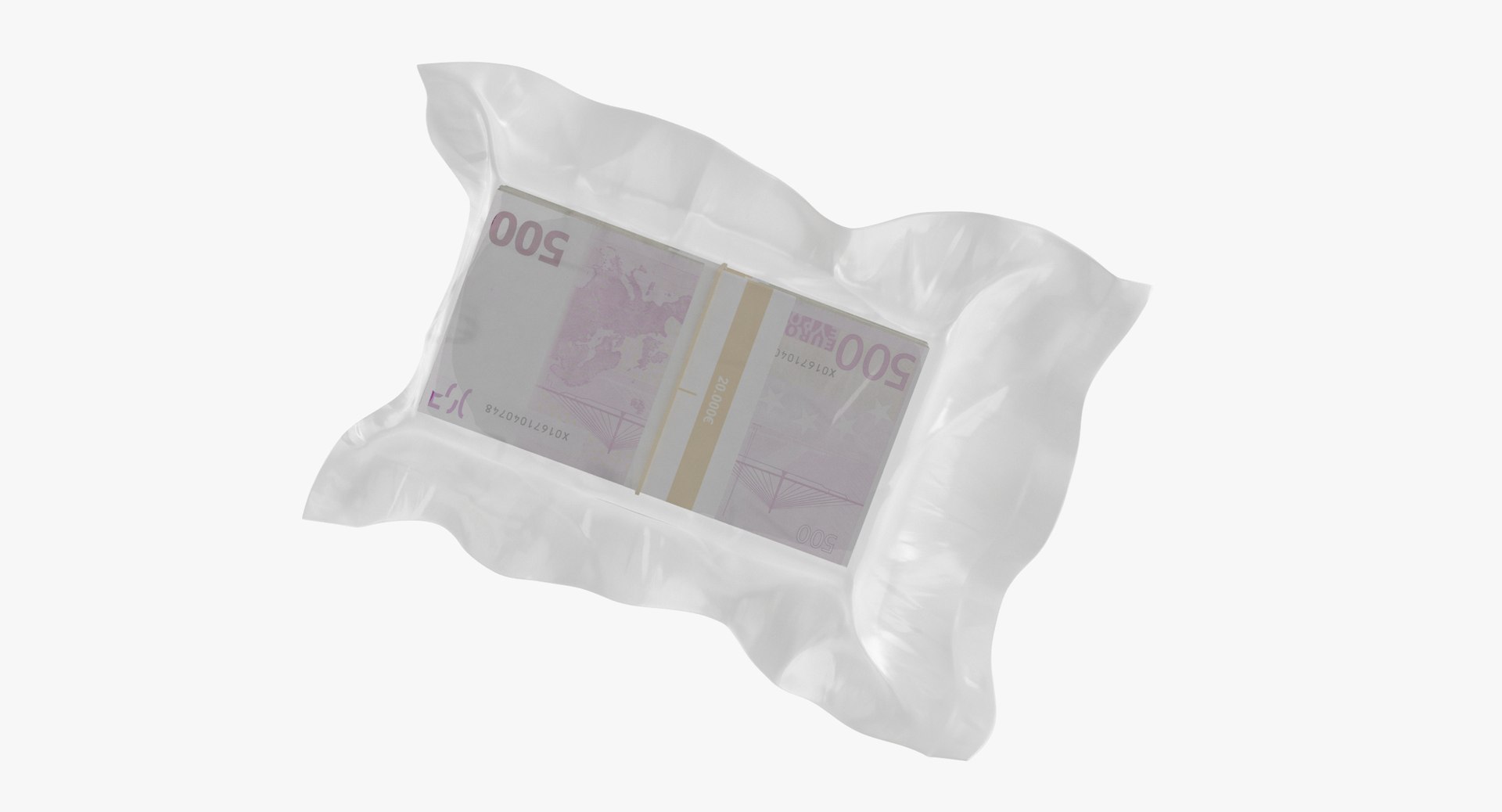 3D Wrapped Bills Money 500 - TurboSquid 1155911