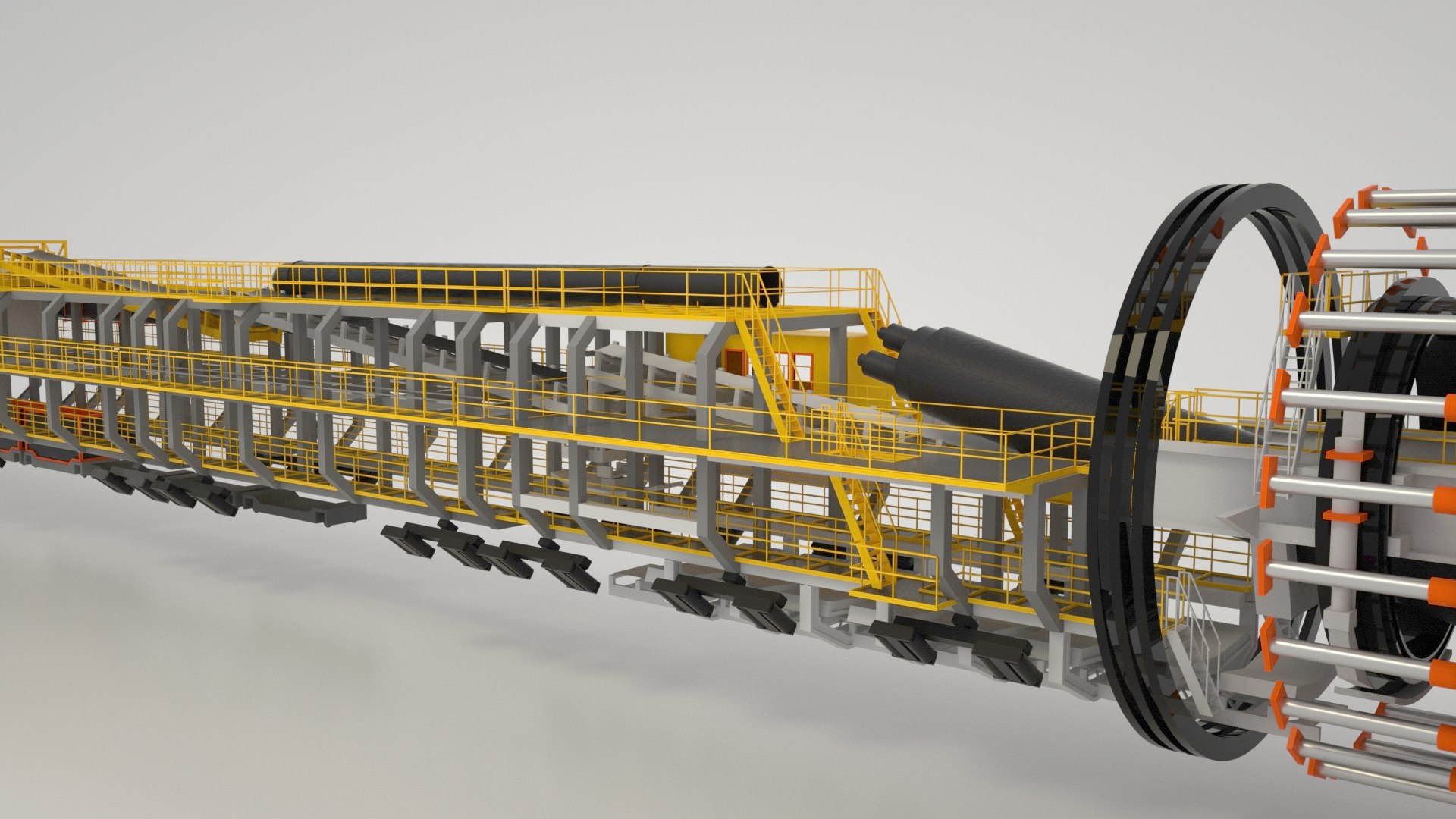 3D Tunnel Boring Machine 3D Model - TurboSquid 2140074