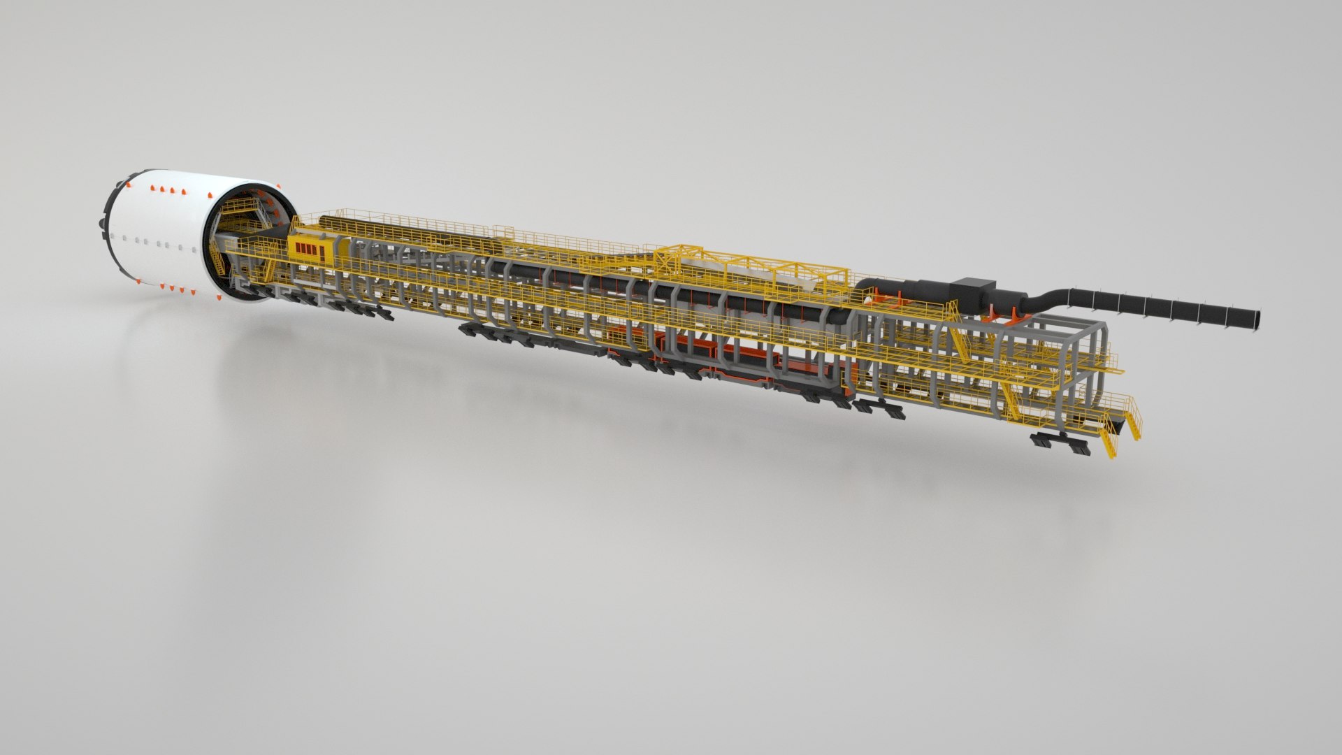 3D Tunnel Boring Machine 3D Model - TurboSquid 2140074