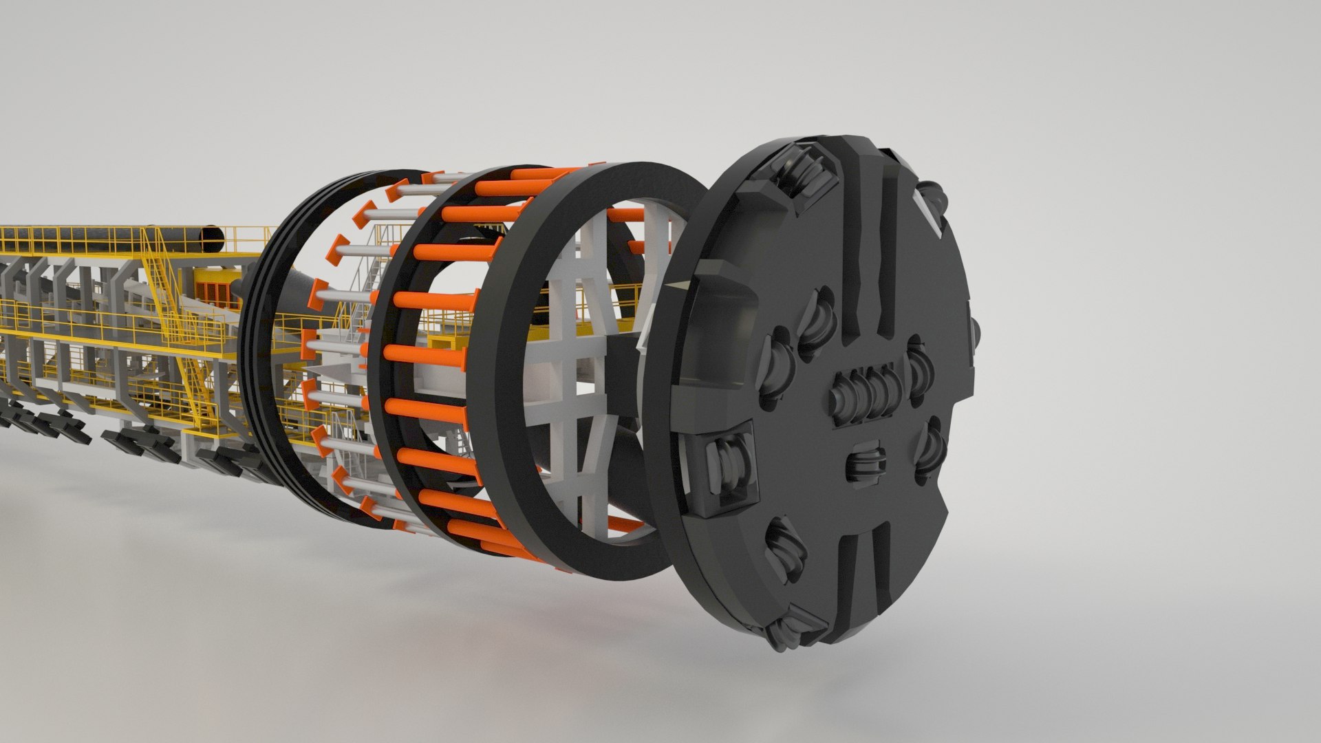 3D Tunnel Boring Machine 3D Model - TurboSquid 2140074